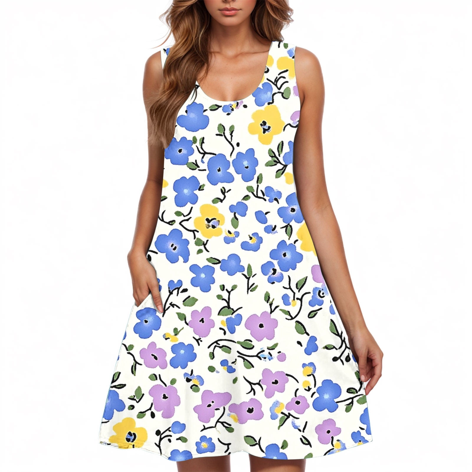 Drses‌‌ ‌‌‌‌‌‌‌‌‌‌‌‌‌‌‌Women's Floral Print Sundress | Sleeveless Crew ...