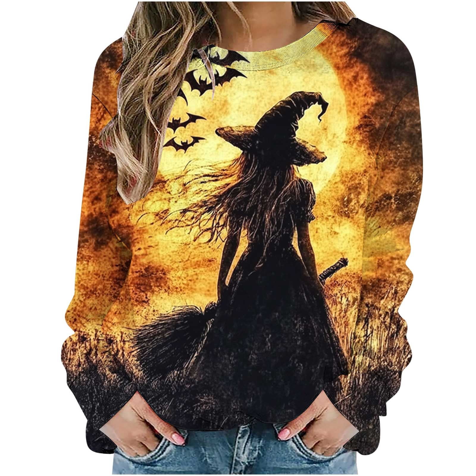 Drses‌‌ ‌‌‌‌‌‌‌‌‌‌‌‌‌‌‌‌‌Women's Halloween Witch Circle Sweatshirt ...