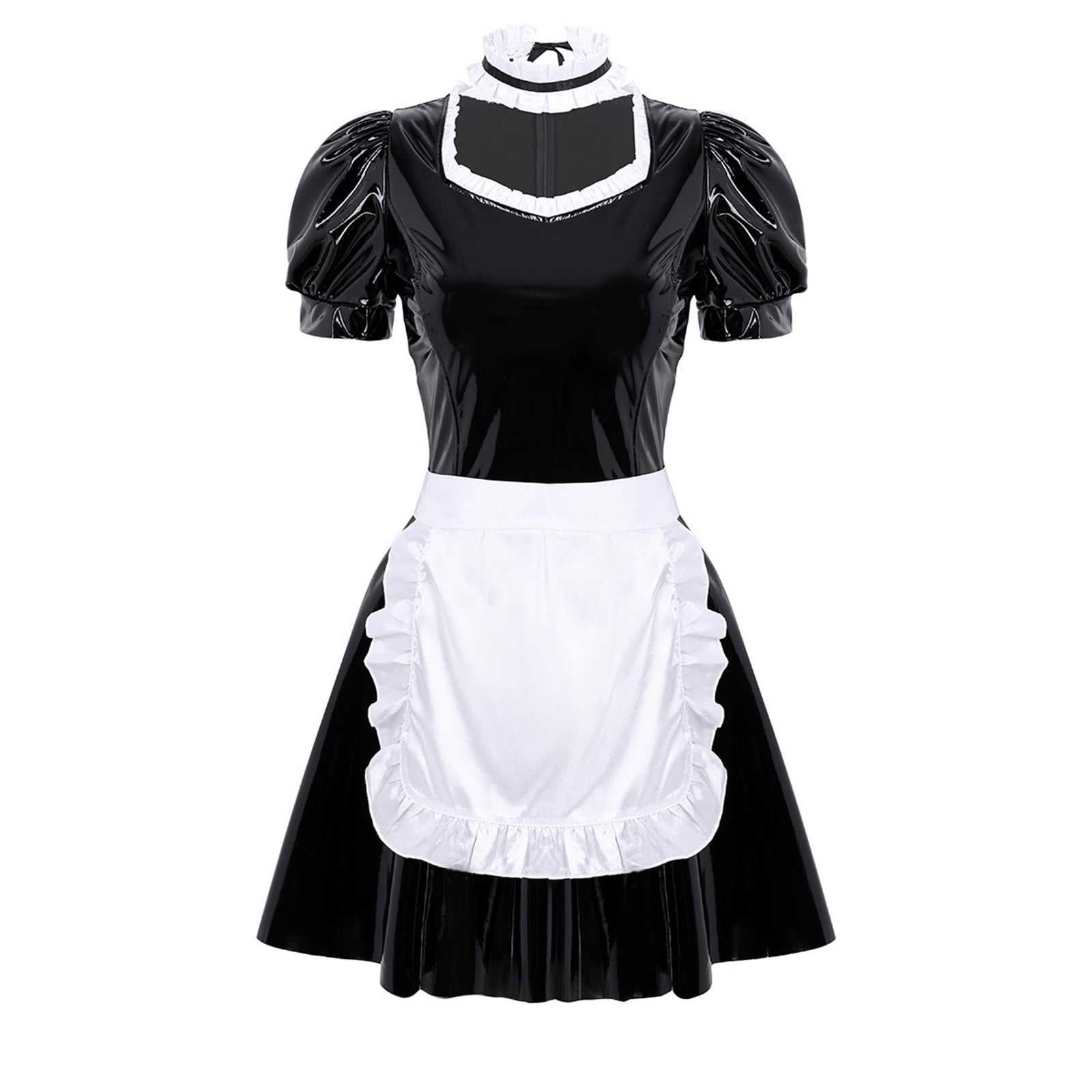 Drses Womens Boho Summer Dresses Costume Maidservant Cosplay Dress ...