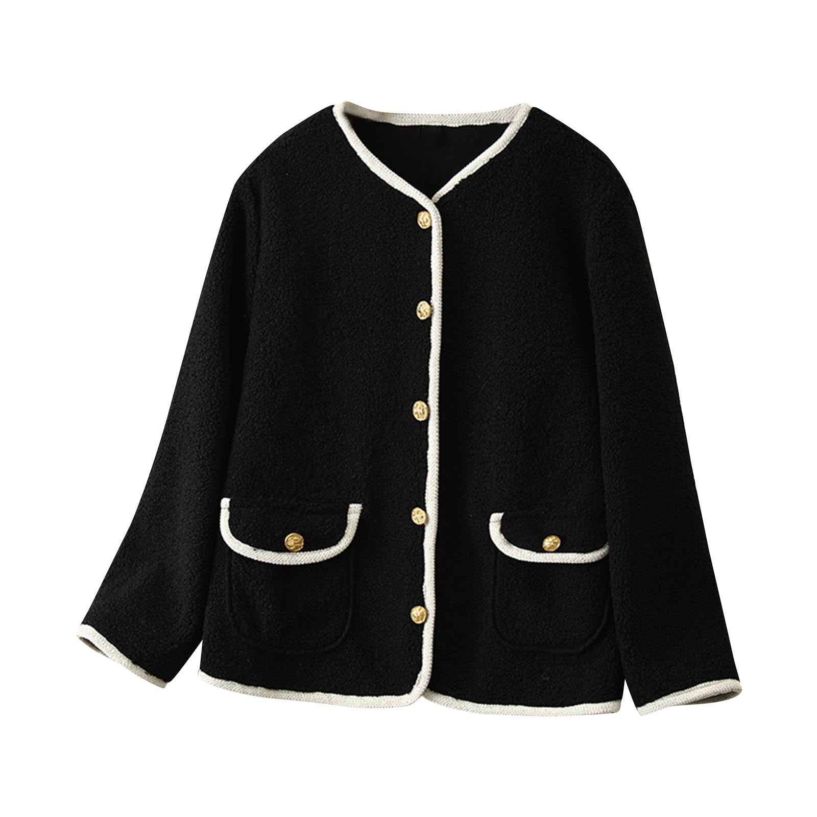 Drses Womens Puffer Coat Collared Quilted Jacket With Pockets Warm ...
