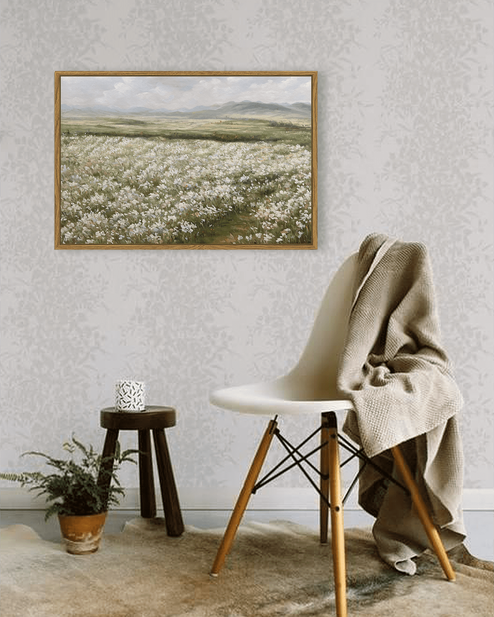 Drsoum 16x24in Landscape Artwork Wall Art Prairie in Full Bloom Classic ...
