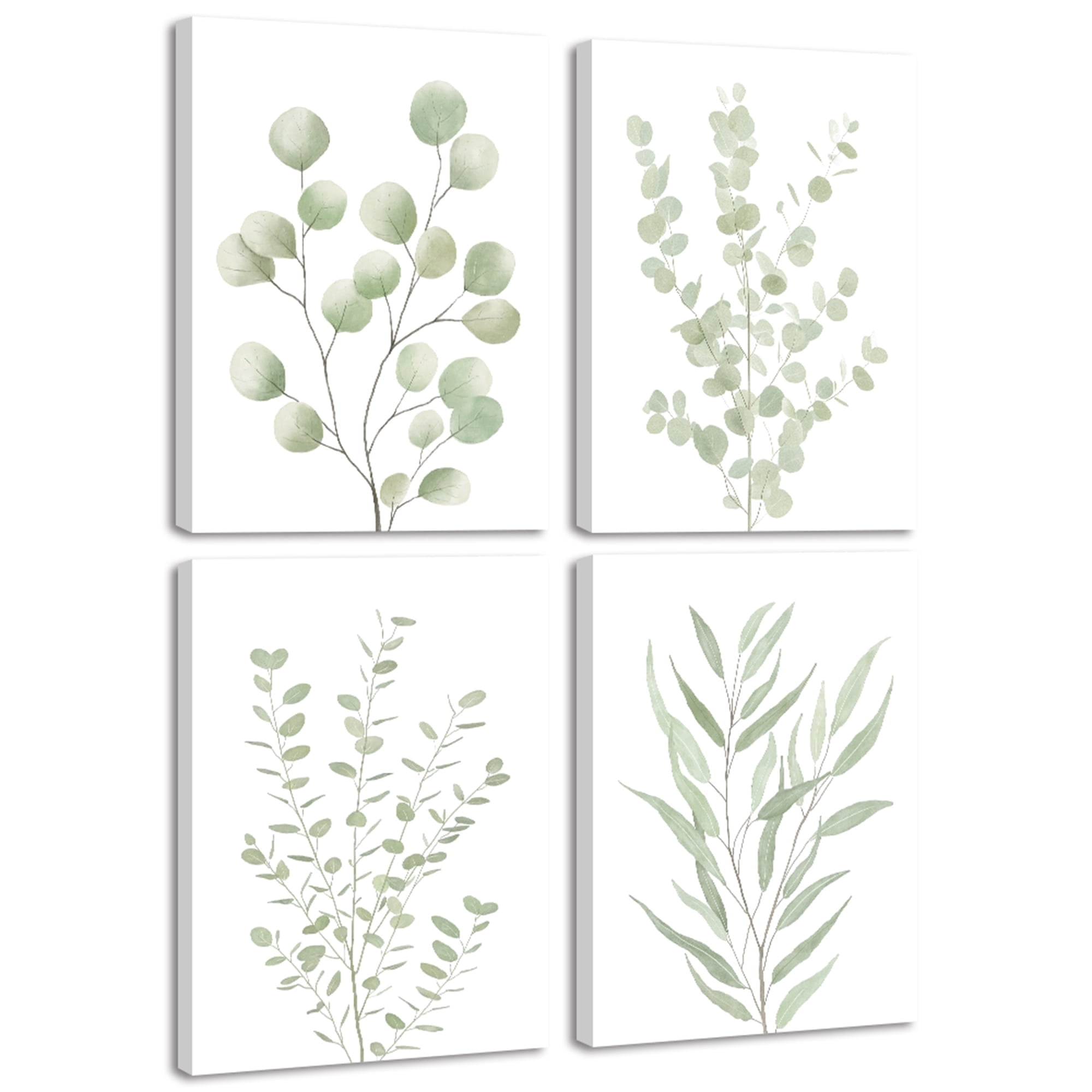 Drsoum Bohemia Wall Art Light Green Botanical Art Boho Leaf Decor for ...