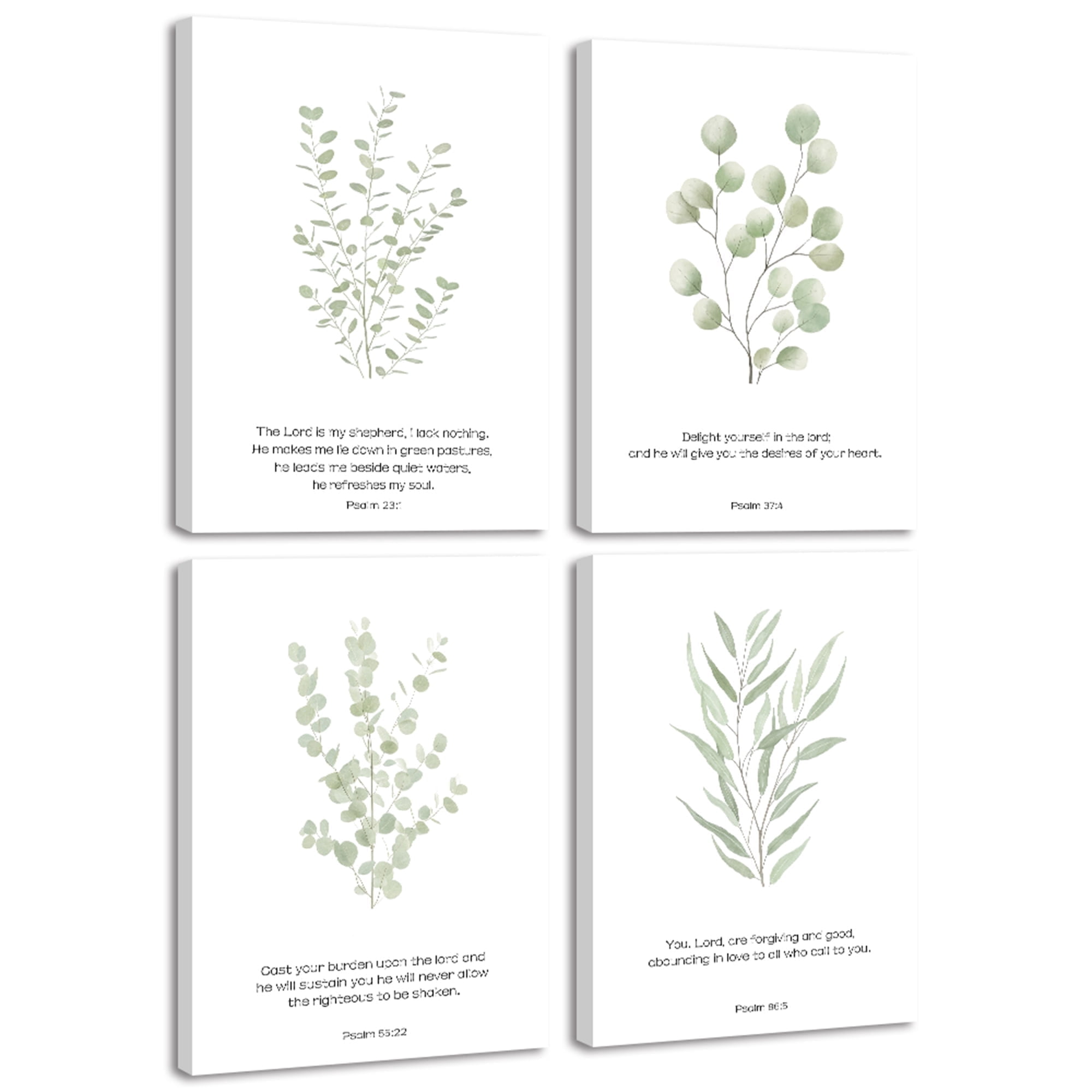 Drsoum Botanical Plant Wall Art Light Green Leaf Decor for Bedroom ...