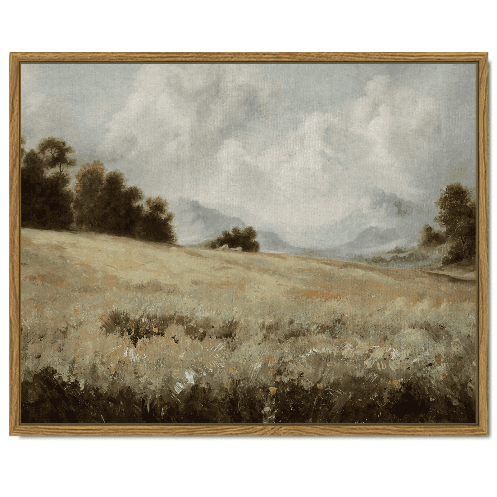Drsoum Framed Canvas Wall Art Vintage Classical Oil Painting 11x14in ...