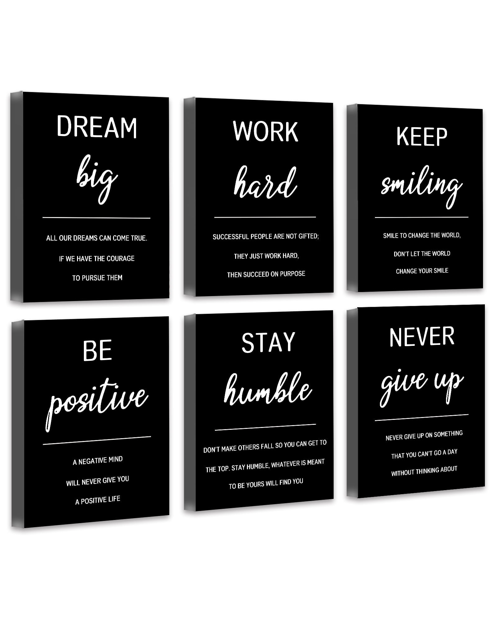 Drsoum Inspirational Office Wall Art Motivational Quotes Encouraging ...