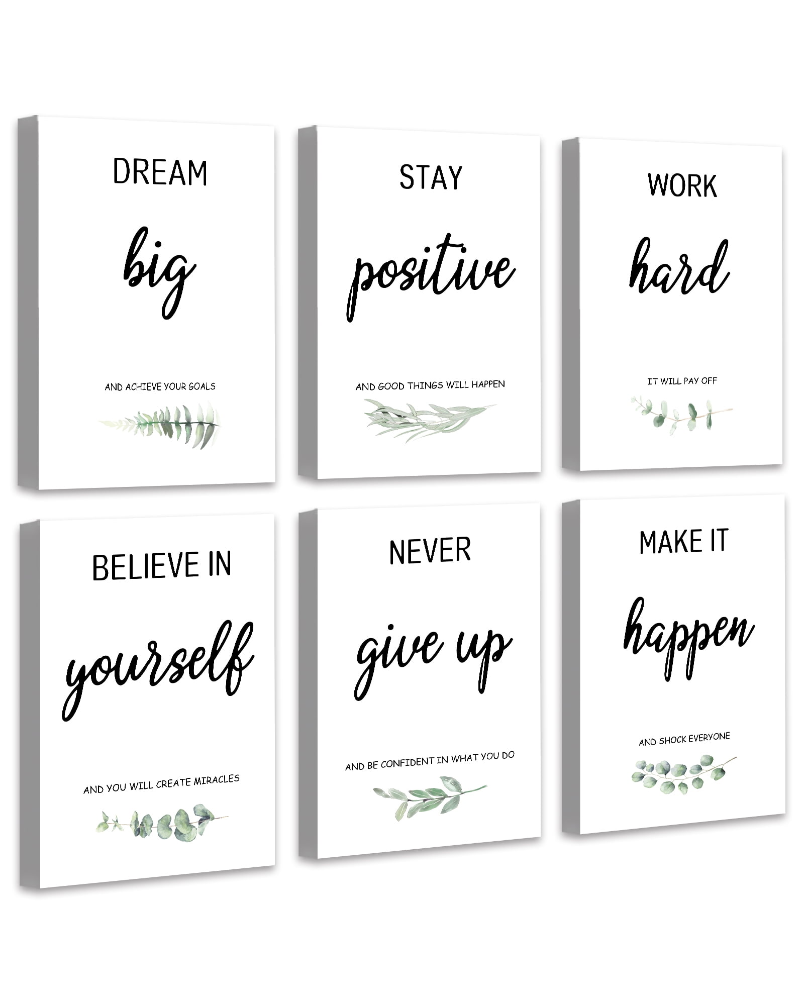 Drsoum Inspirational Office Wall Art Motivational Quotes Encouraging ...