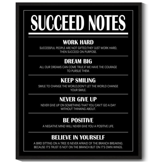 Drsoum Inspirational Wall Art Motivational Positive Letter Sayings ...