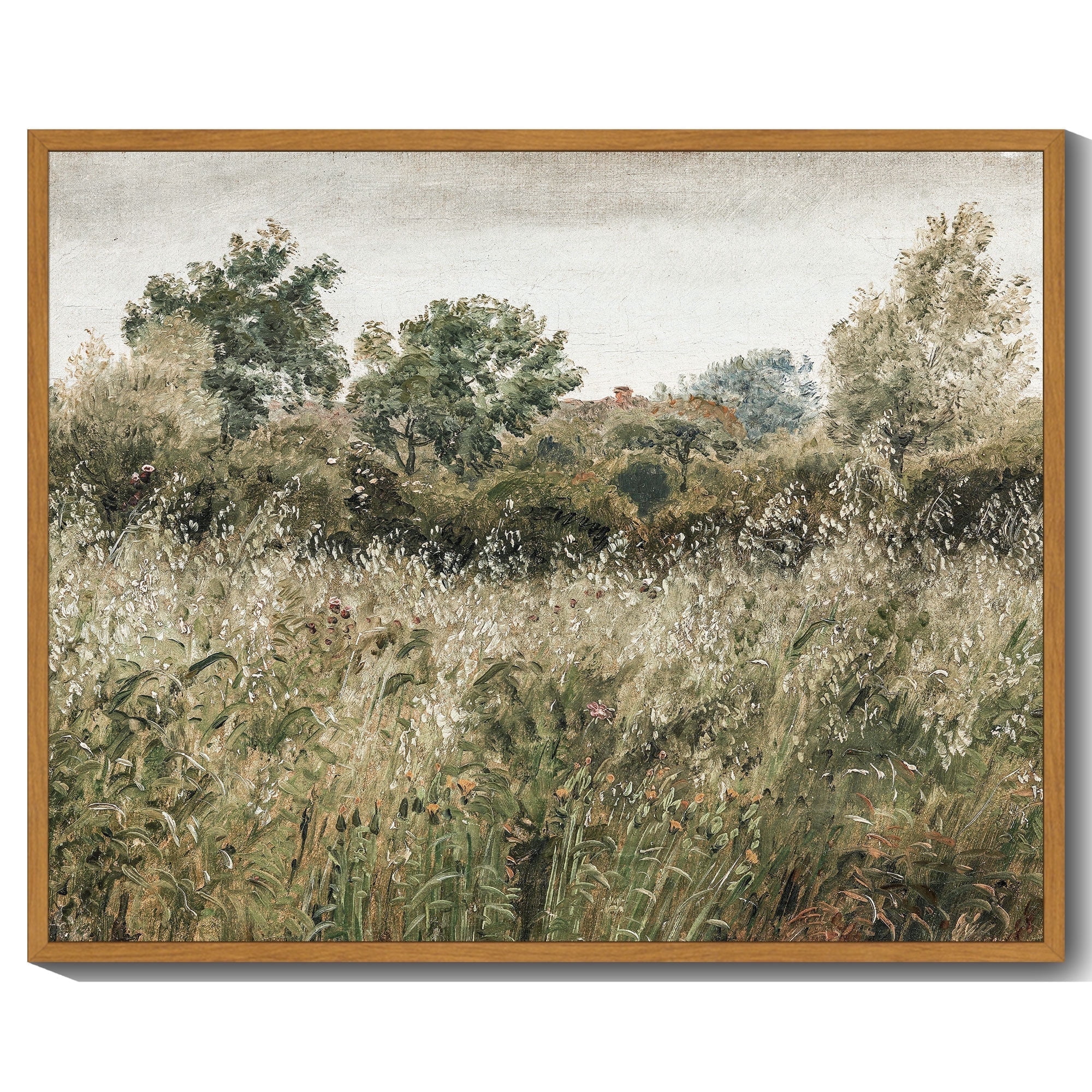 Drsoum Landscape Framed Canvas Wall Art Vintage Classical Wilderness ...
