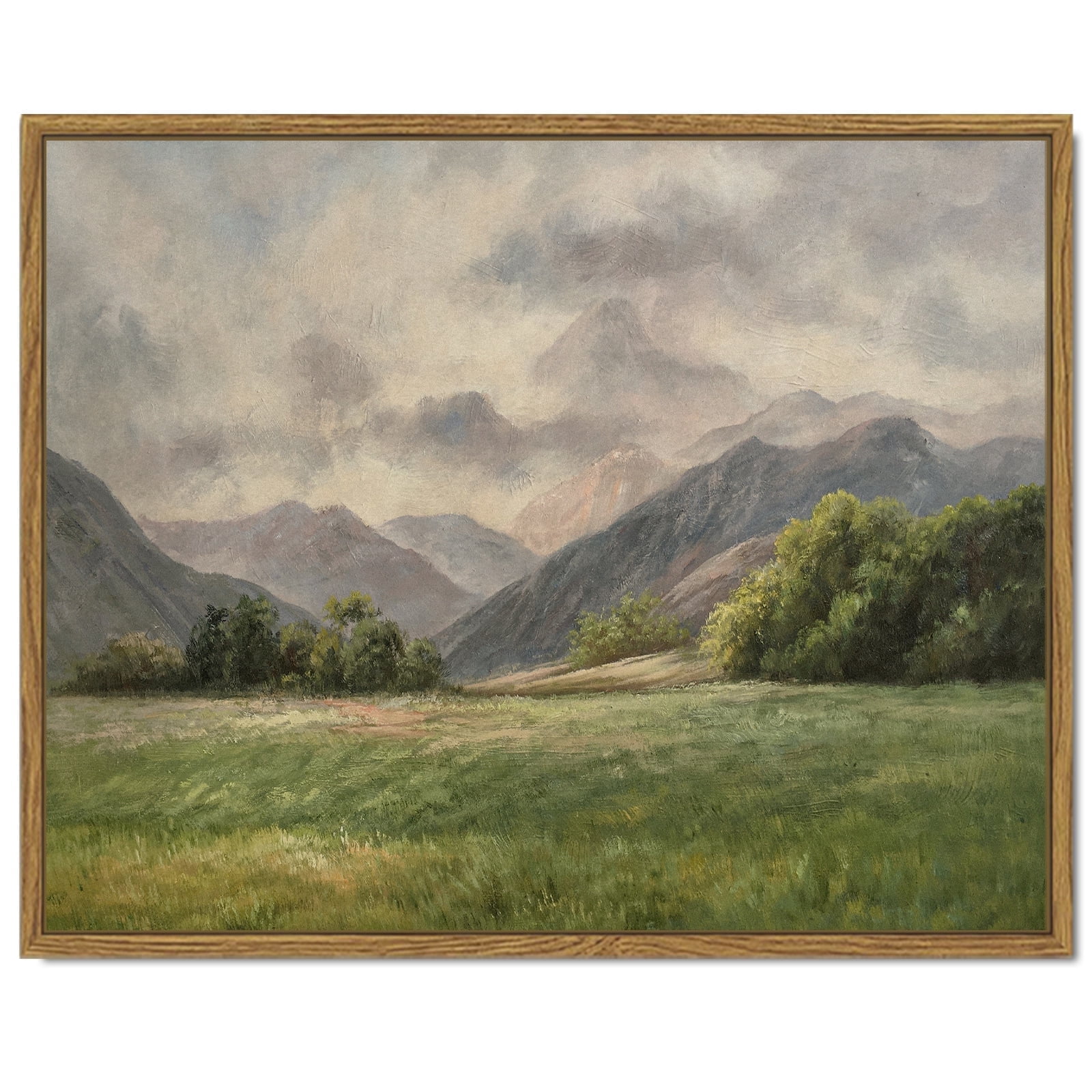 Drsoum Landscape Large Vintage Canvas Wall Art Classical Prairie ...