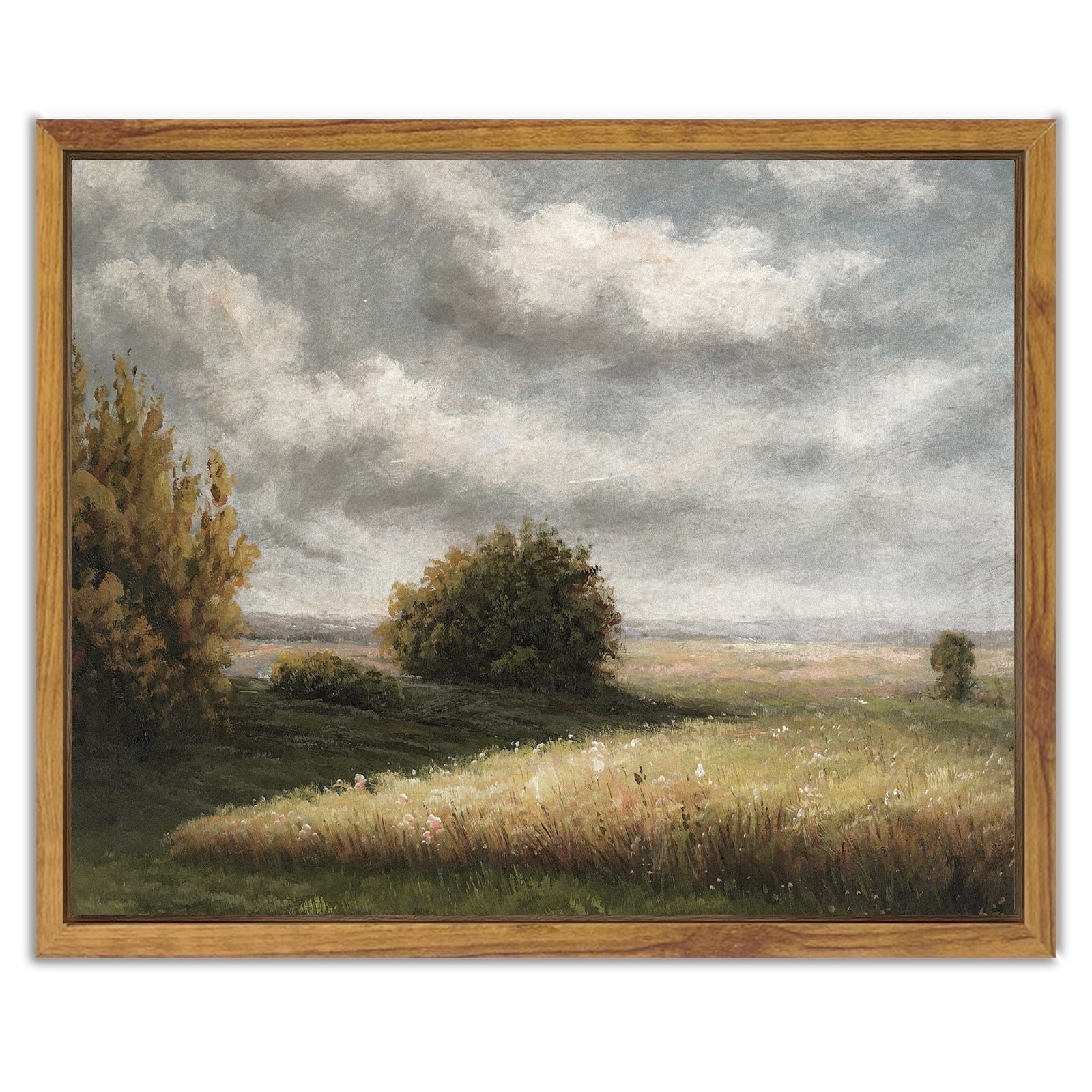Drsoum Landscape Wall Art Vintage Classical Painting The Vast Grassland ...