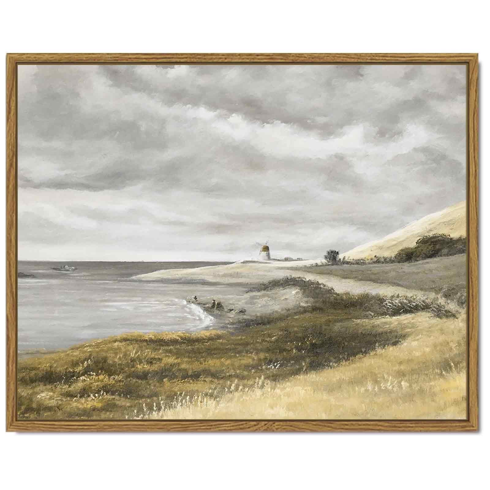 Drsoum, Vintage Landscape Wall Art, 11x14in, Coastal Room Decor ...