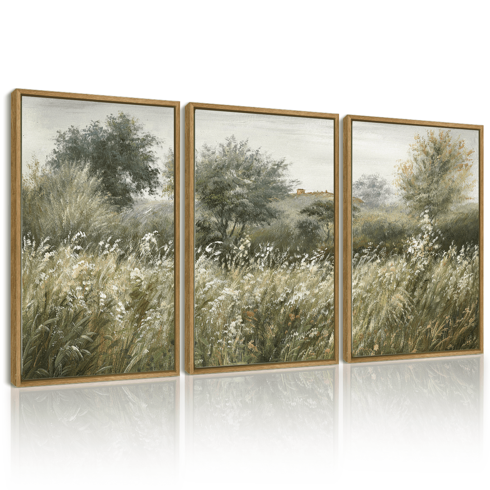 Drsoum Vintage Country Meadow Field Wall Prints Classic Retro Farmhouse ...