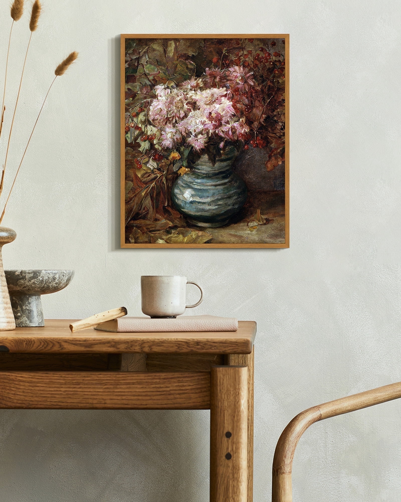 Drsoum Vintage Floral Wall Prints Classic Retro Farmhouse Rustic Flower ...