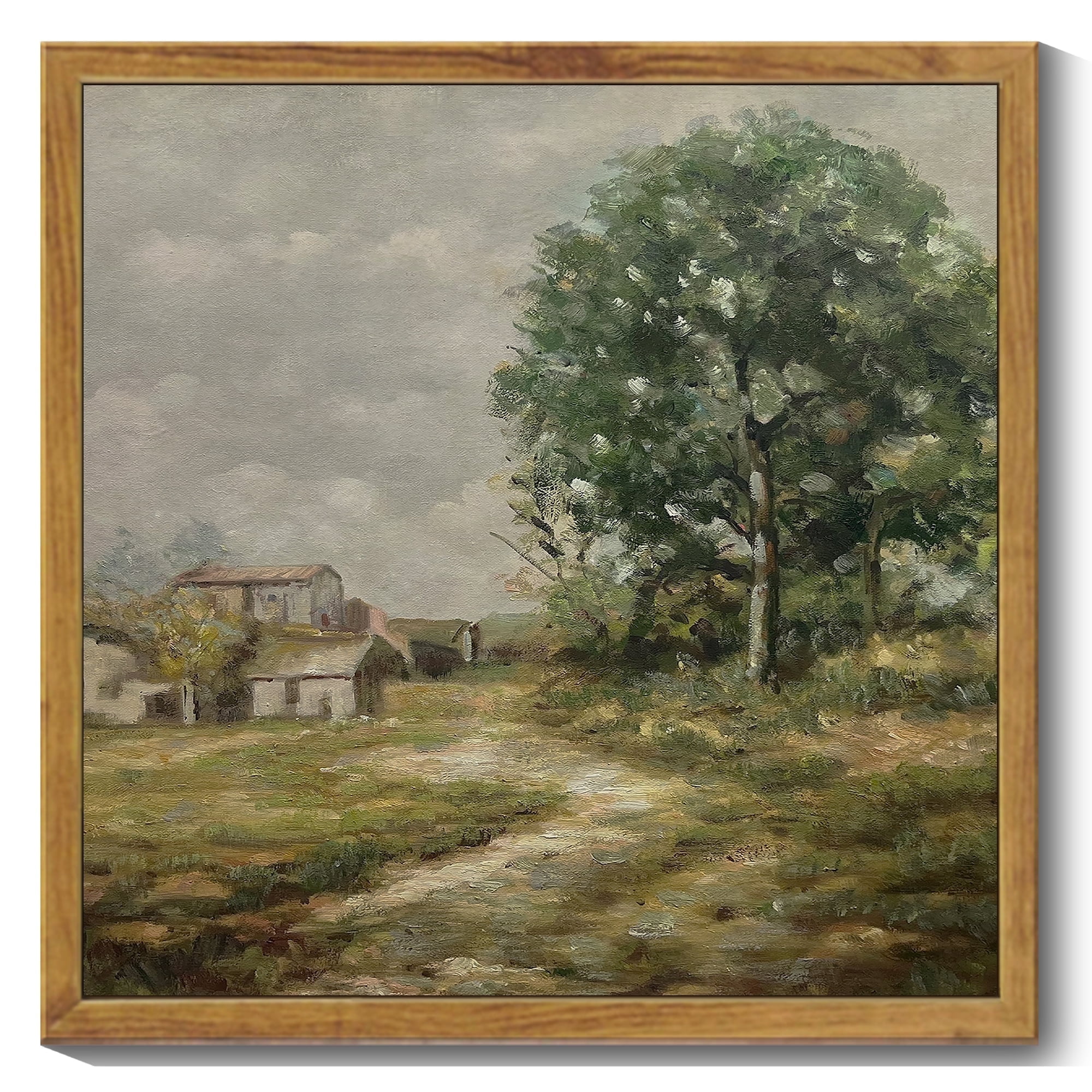 Drsoum Vintage Landscape Canvas Wall Art Country Road Classic Wall ...