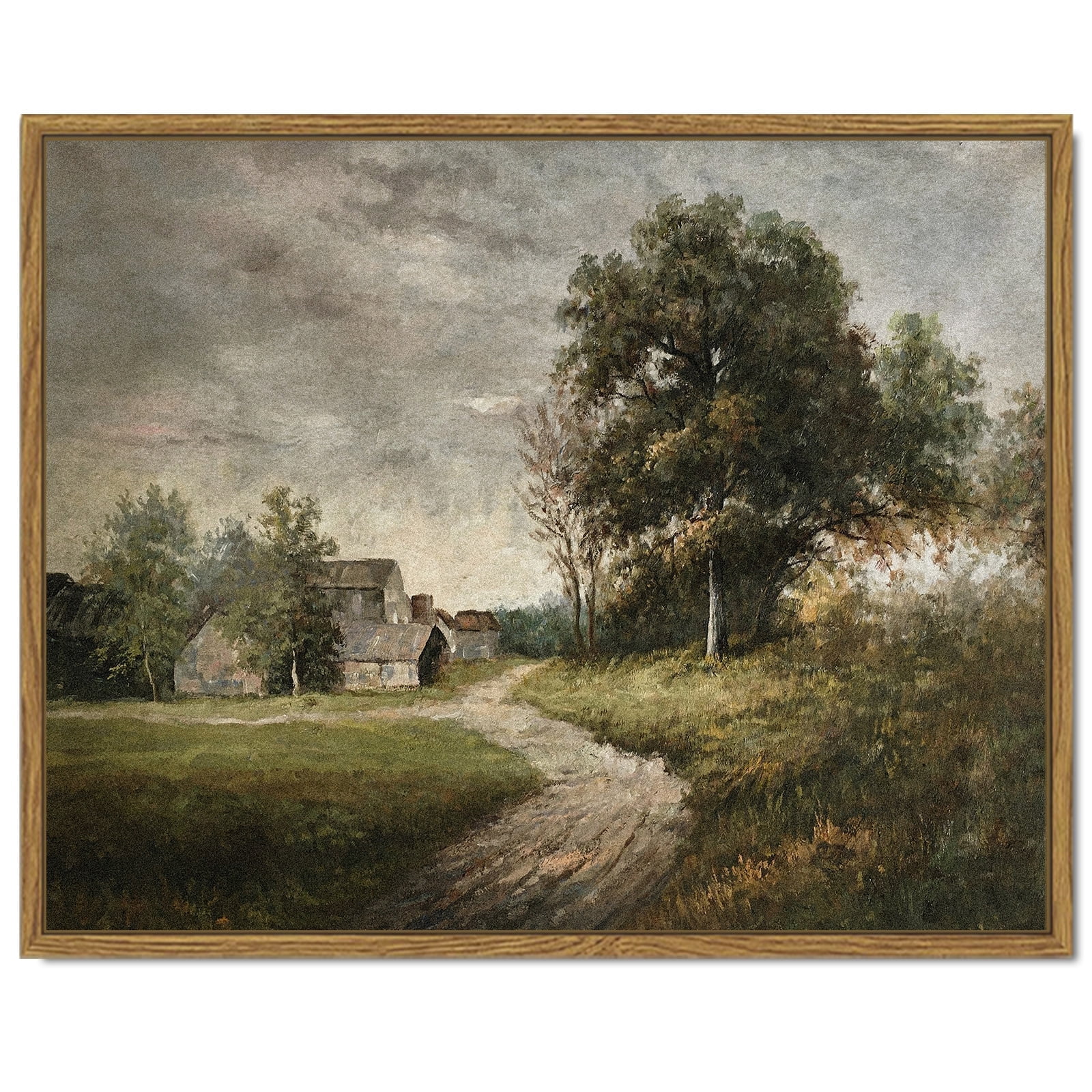 Drsoum Vintage Landscape Wall Art Classical Painting Countryside Room ...