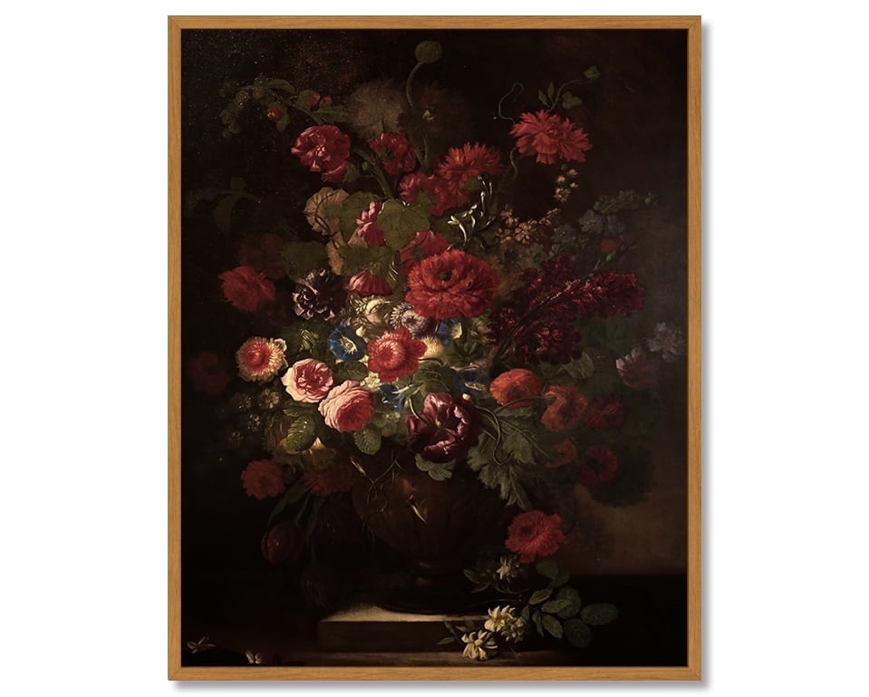 Drsoum Vintage Red Rose Floral Wall Prints Classic Retro Farmhouse ...