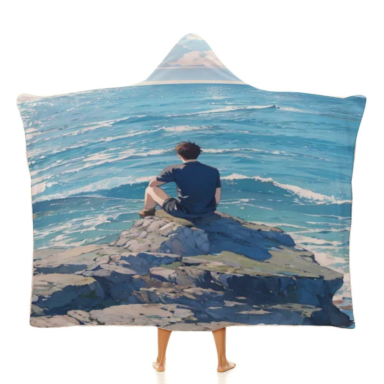 Drtiubtis Hooded Throw Blanket Back from Vacation Adult Teen - Walmart.com