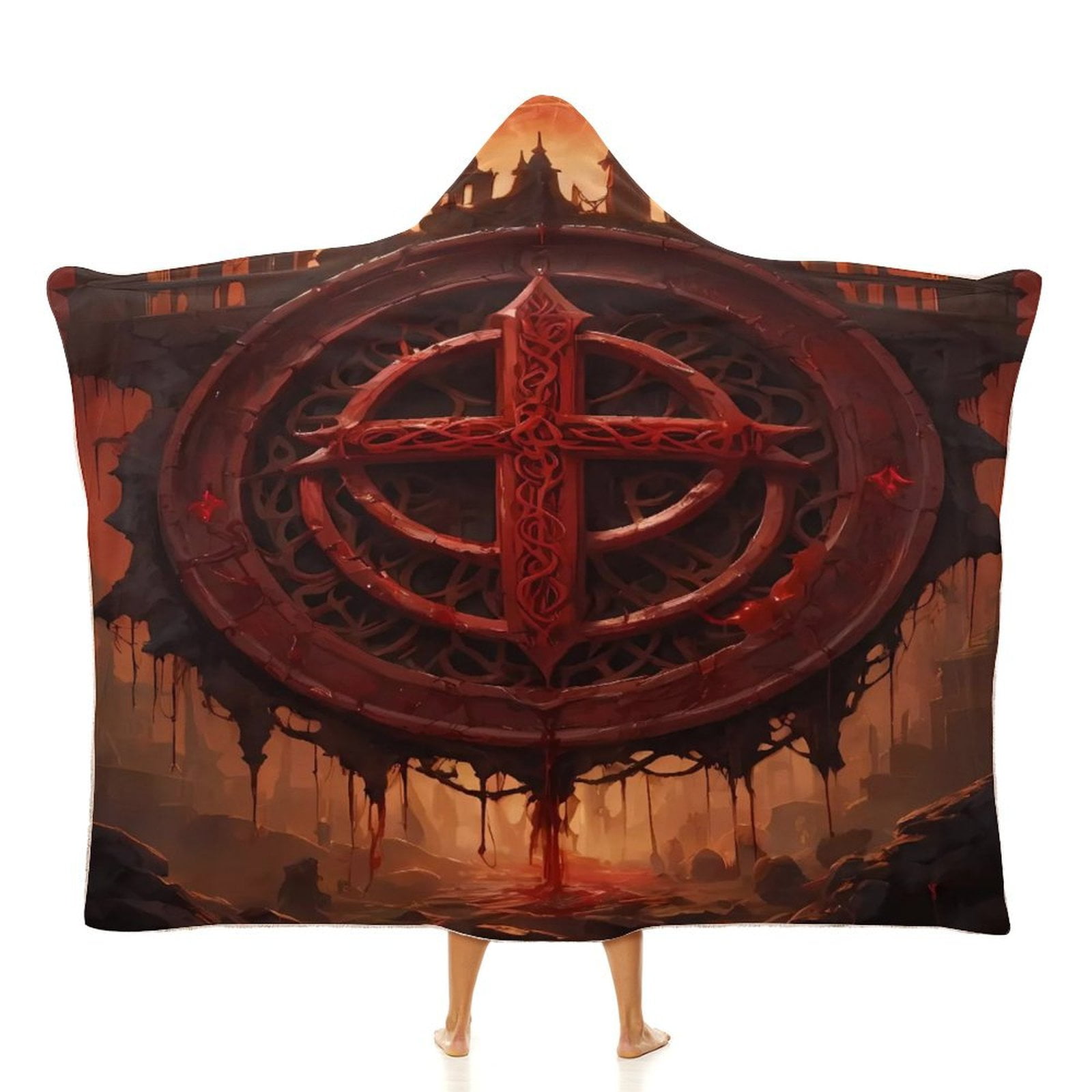 Drtiubtis Hooded Throw Robe Sign Castle Tween Teen - Walmart.com