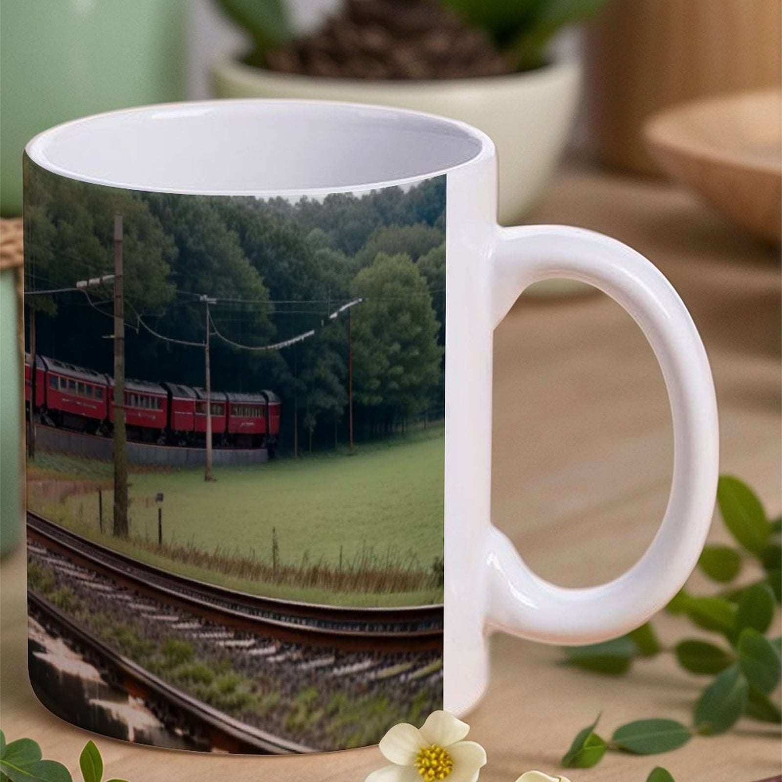 Drtiubtis Mug for Bathroom Mecha Art Train Fathers day Gifts Child ...