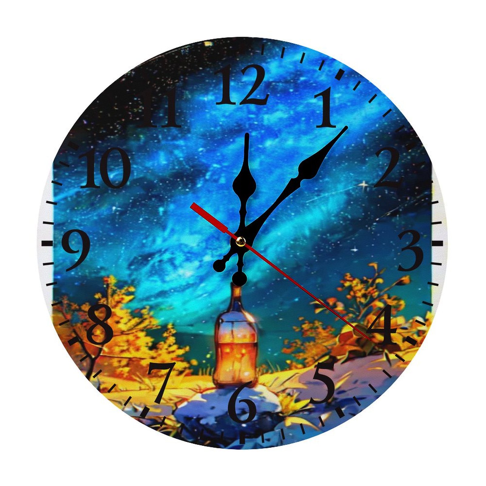 Drtiubtis Wall Clock Big Clock Kits With Hands Hermosa Noche Tween ...