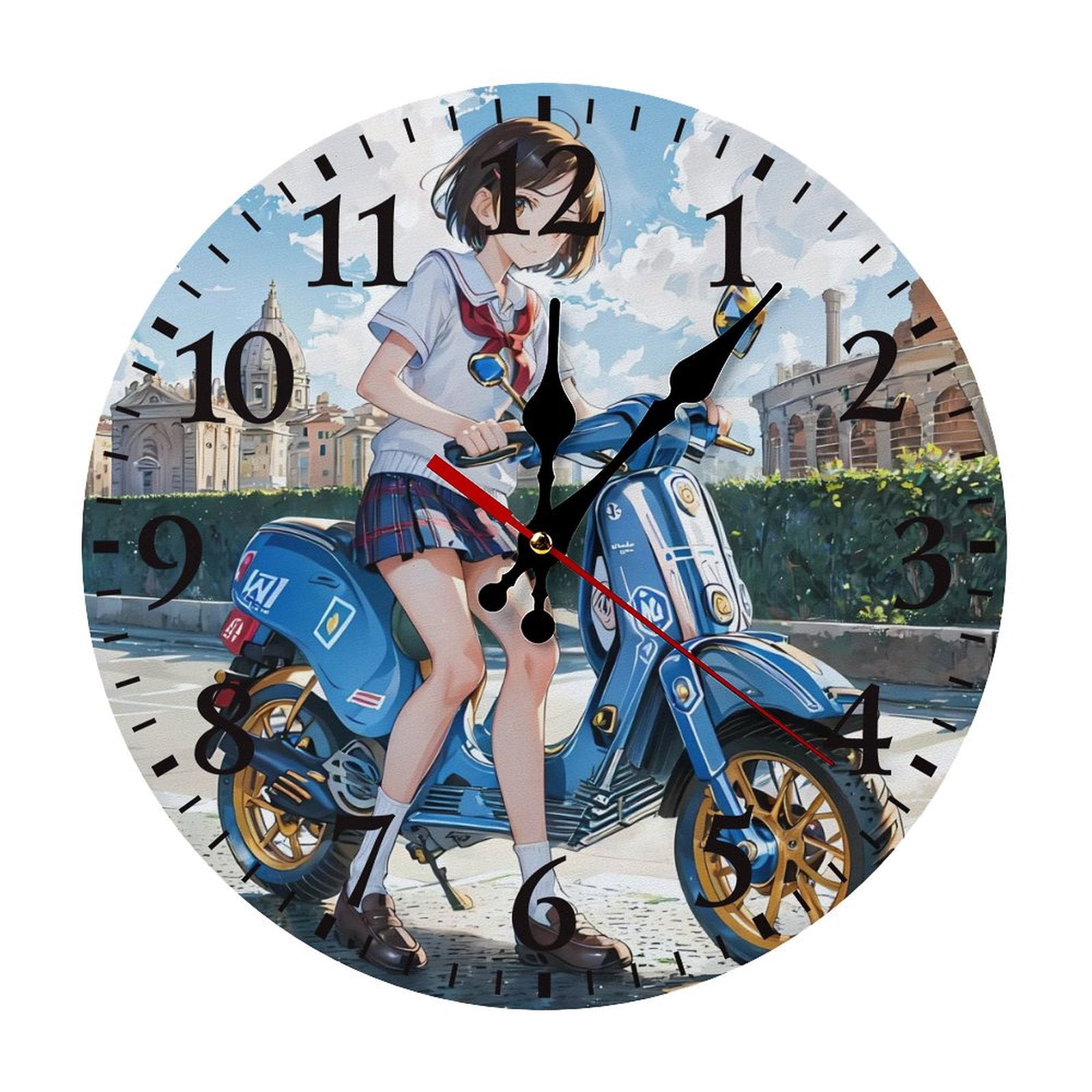 Drtiubtis Wall Clock Farmhouse Clock Accessories Motociclismo ASAMI ...