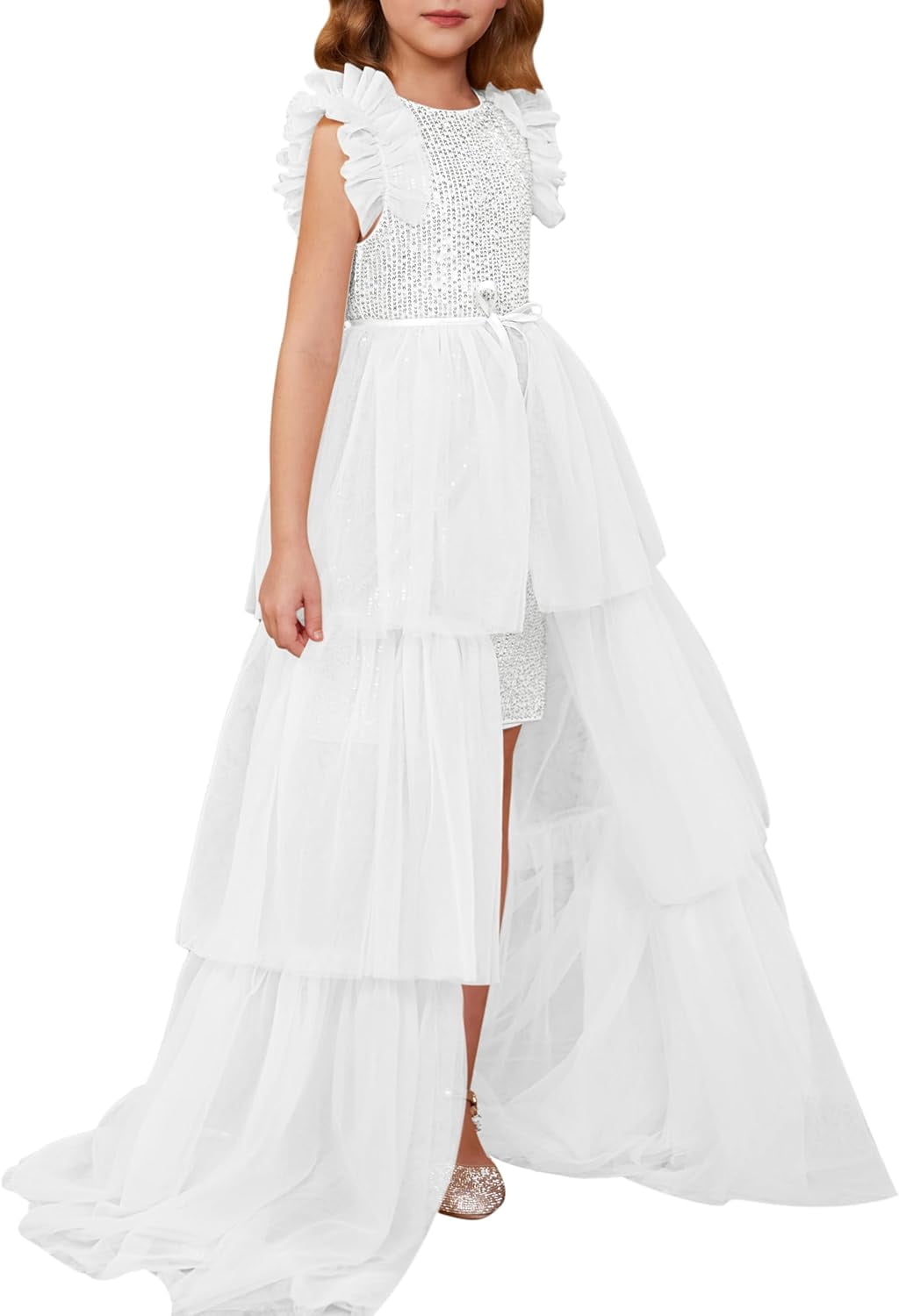 Drtj 2-14T Kids Teens Girls Dresses Sequin Party Formal Pageant Dress ...