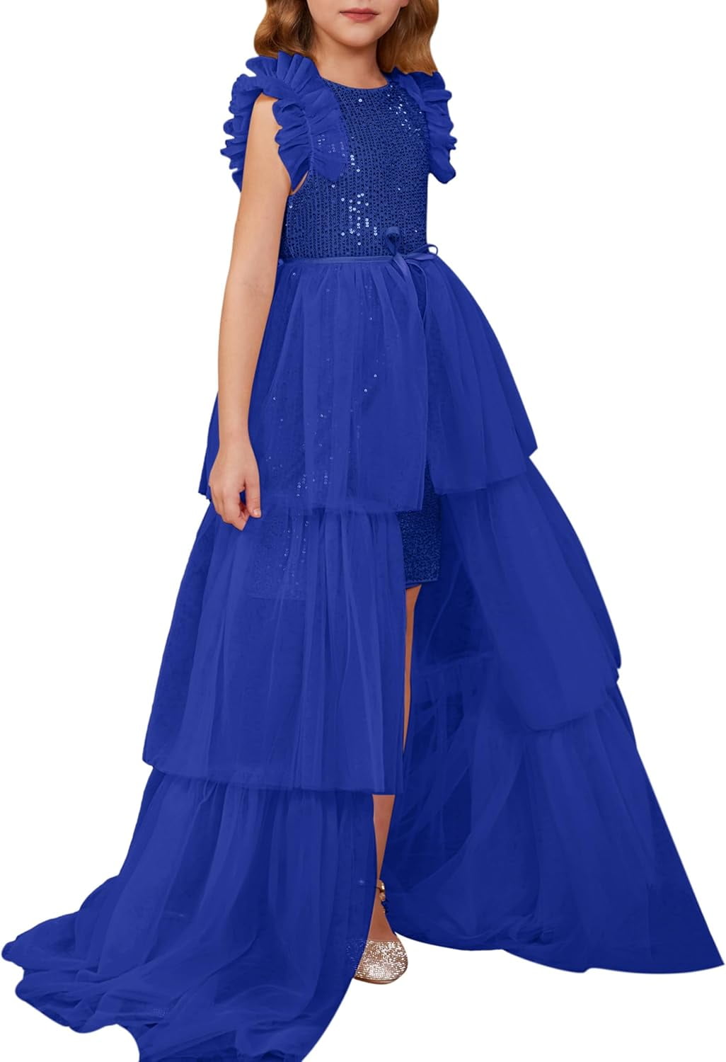 Drtj 2-14T Kids Teens Girls Dresses Sequin Party Formal Pageant Dress ...