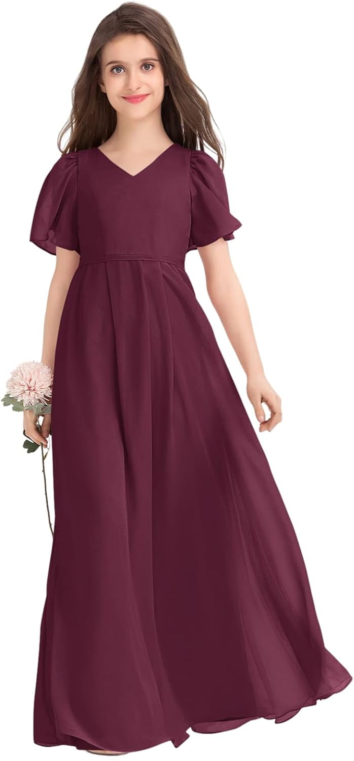 Drtj 2-14T Kids Teens Junior Bridesmaid Flower Girl Dresses Formal ...