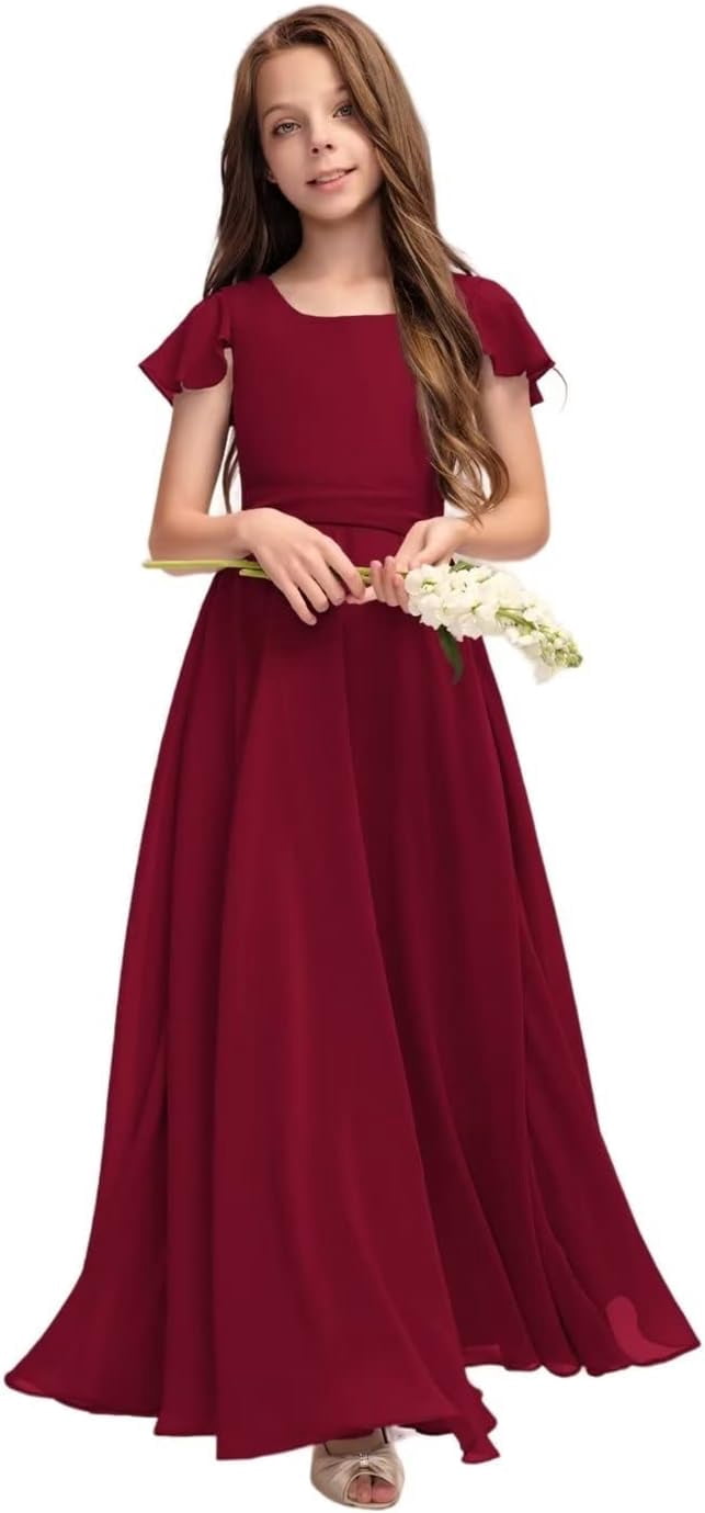 Drtj Fancy Girl Junior Bridesmaid Dresses Kids Sleeveless Cute Maxi ...