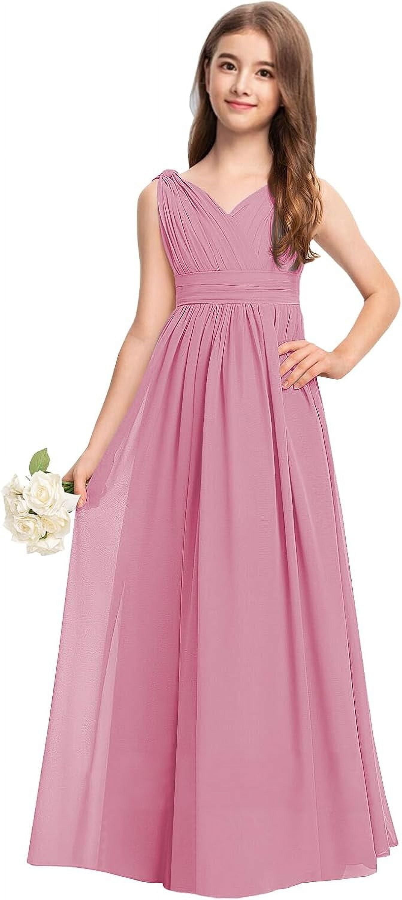 Drtj Junior Girls Bridesmaid Dress Flower Girl Wedding Party Dresses ...