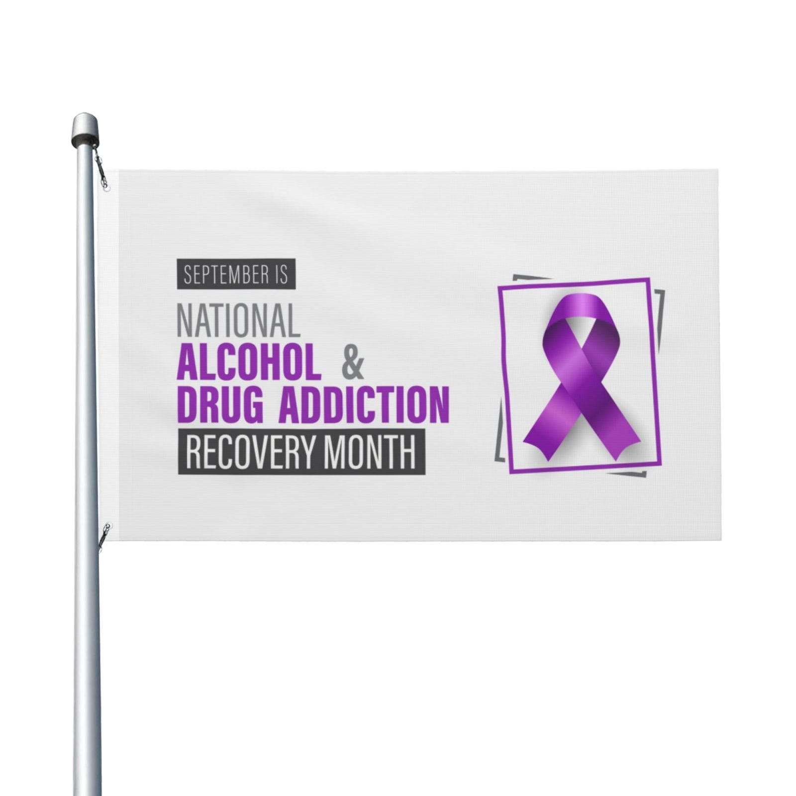 Drug Alcohol Addiction Recovery Awareness Garden Flags 3x5 Ft ...