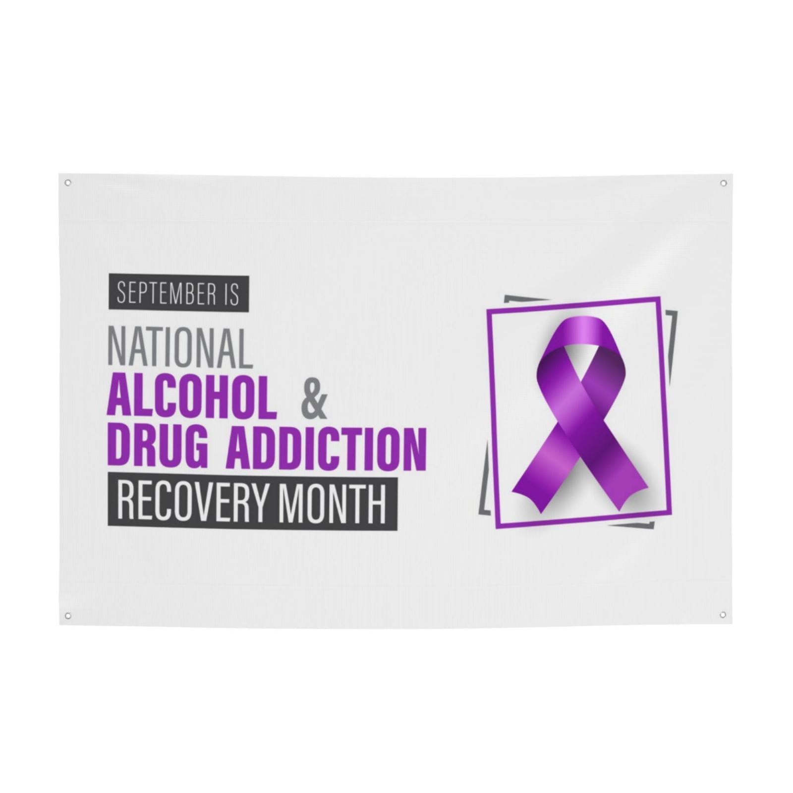 Drug Alcohol Addiction Recovery Awareness Large Banner Party ...