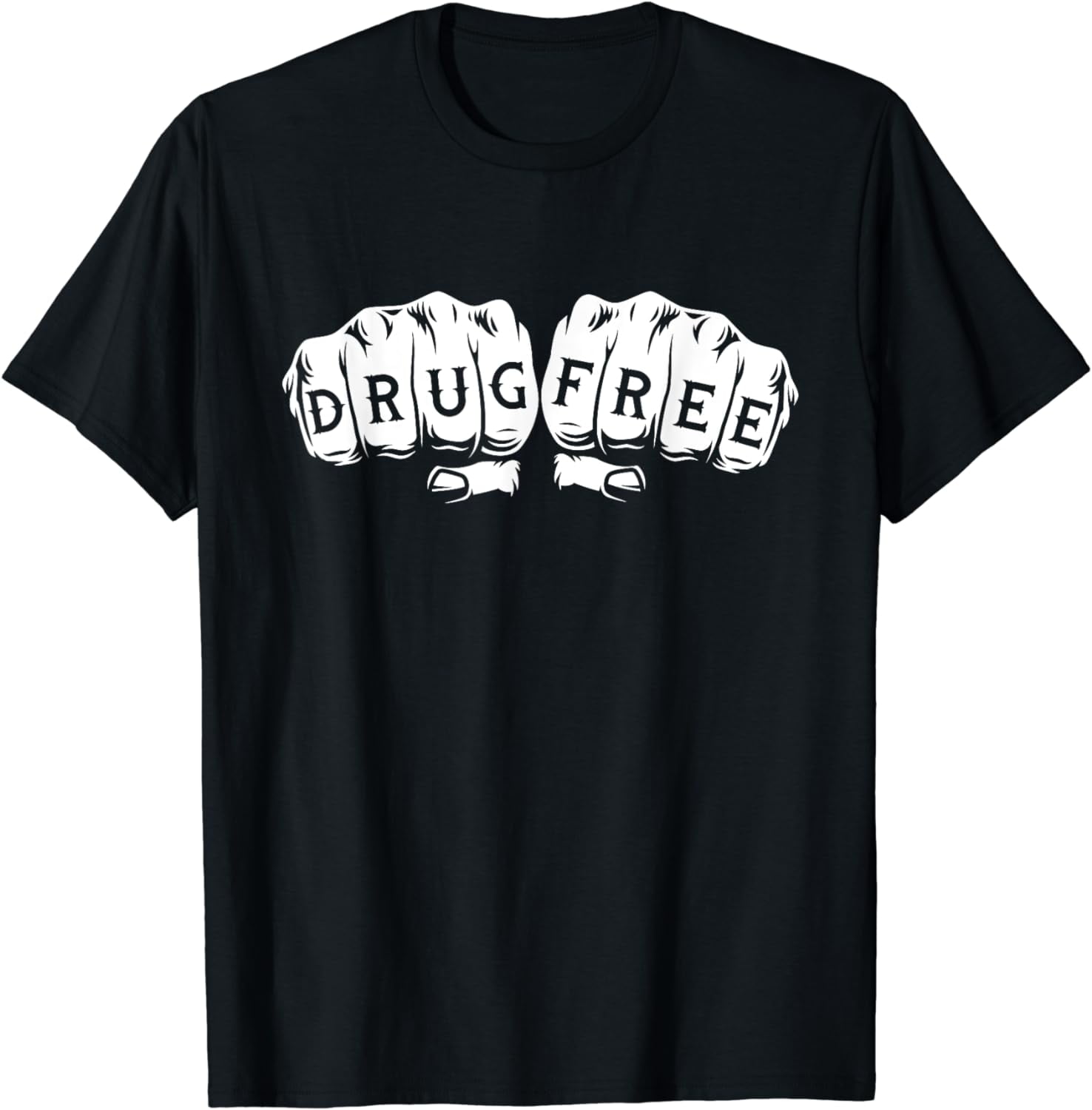 Drug Free - Sober Sobriety Anniversary AA NA T-Shirt - Walmart.com