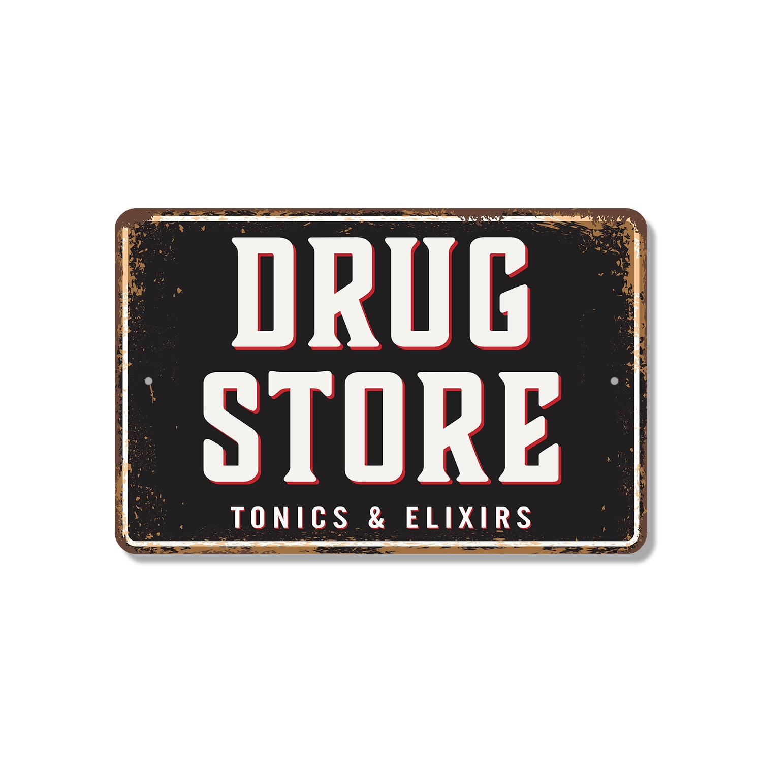 Drug Store Street 11 Inch x 17 Inch Novelty Plastic Sign Remedies Right ...
