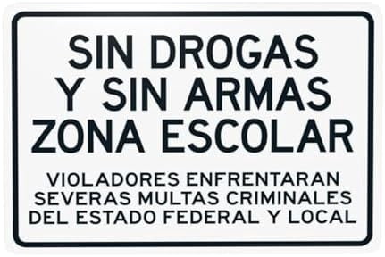 Drugfree School Zone And Unarmed Violators Will Face Severe Fines ...