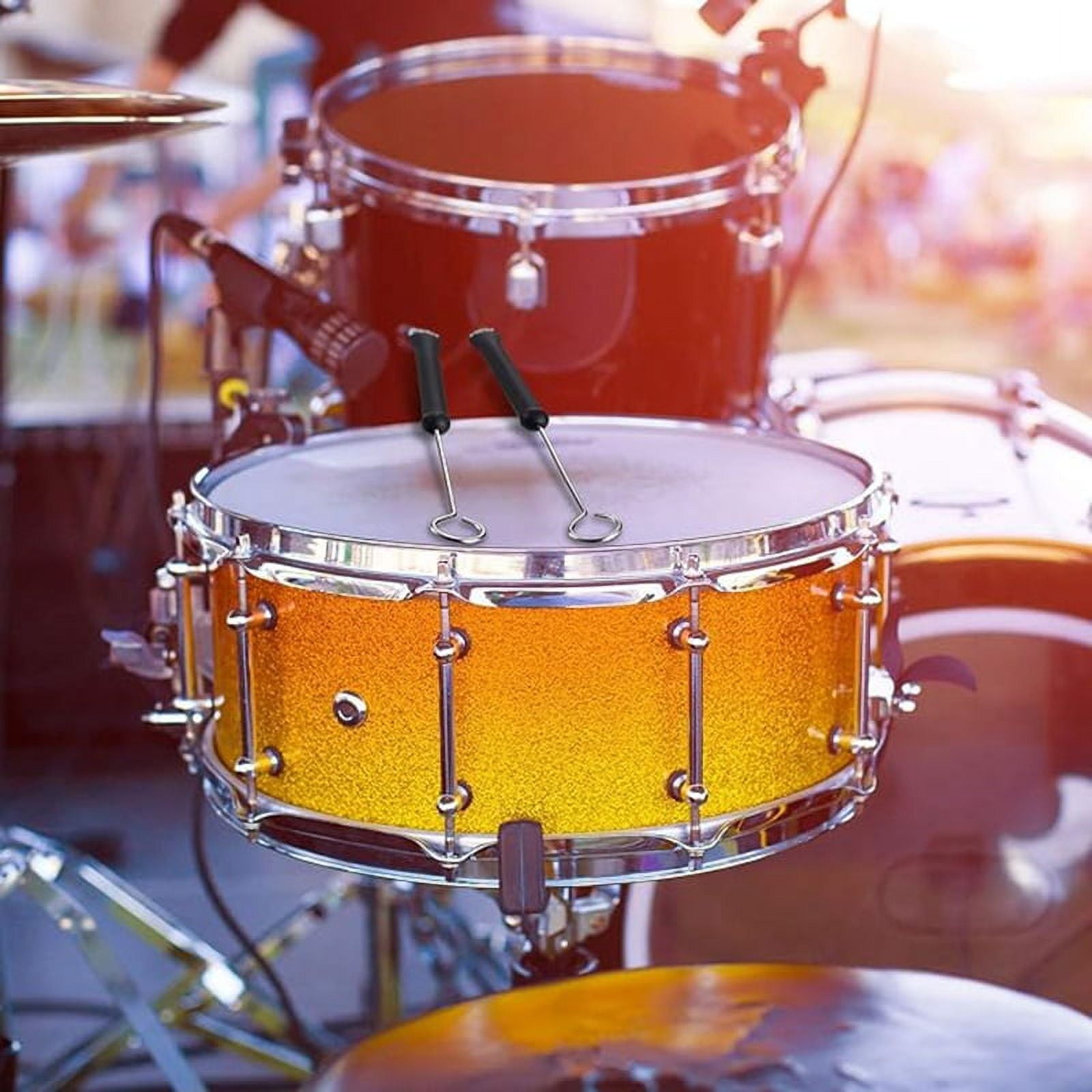 Drum Brushes Retractable Drum Wire Brushes Drum Sticks Brush Portable ...