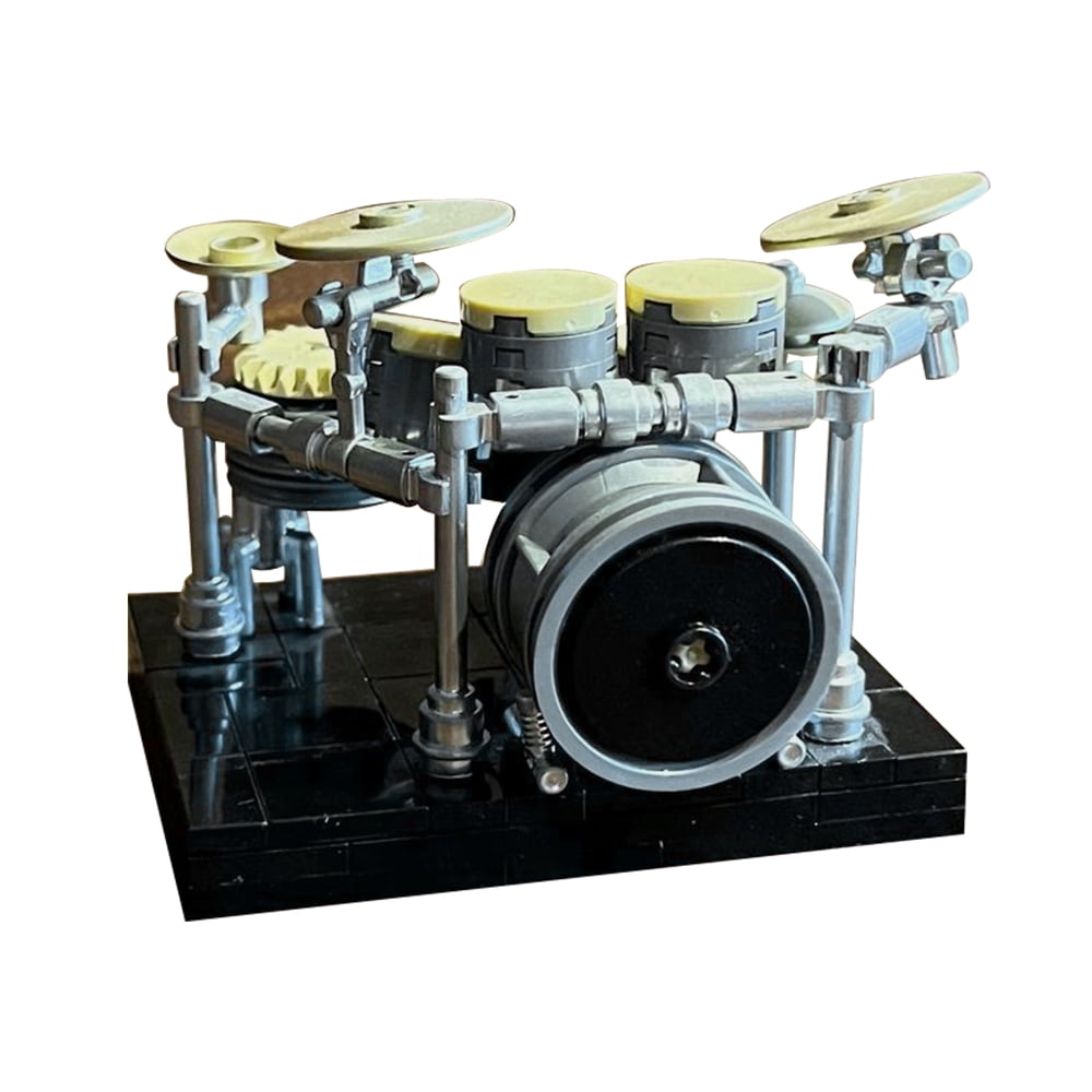 Drum Building Blocks, 111 Pieces Mini Drum Building Model Kit, Musical ...