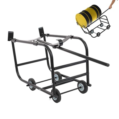 Drum Cradle 55 Gallon Drum Dolly Cradle 600lbs Capacity Heavy Duty Drum ...