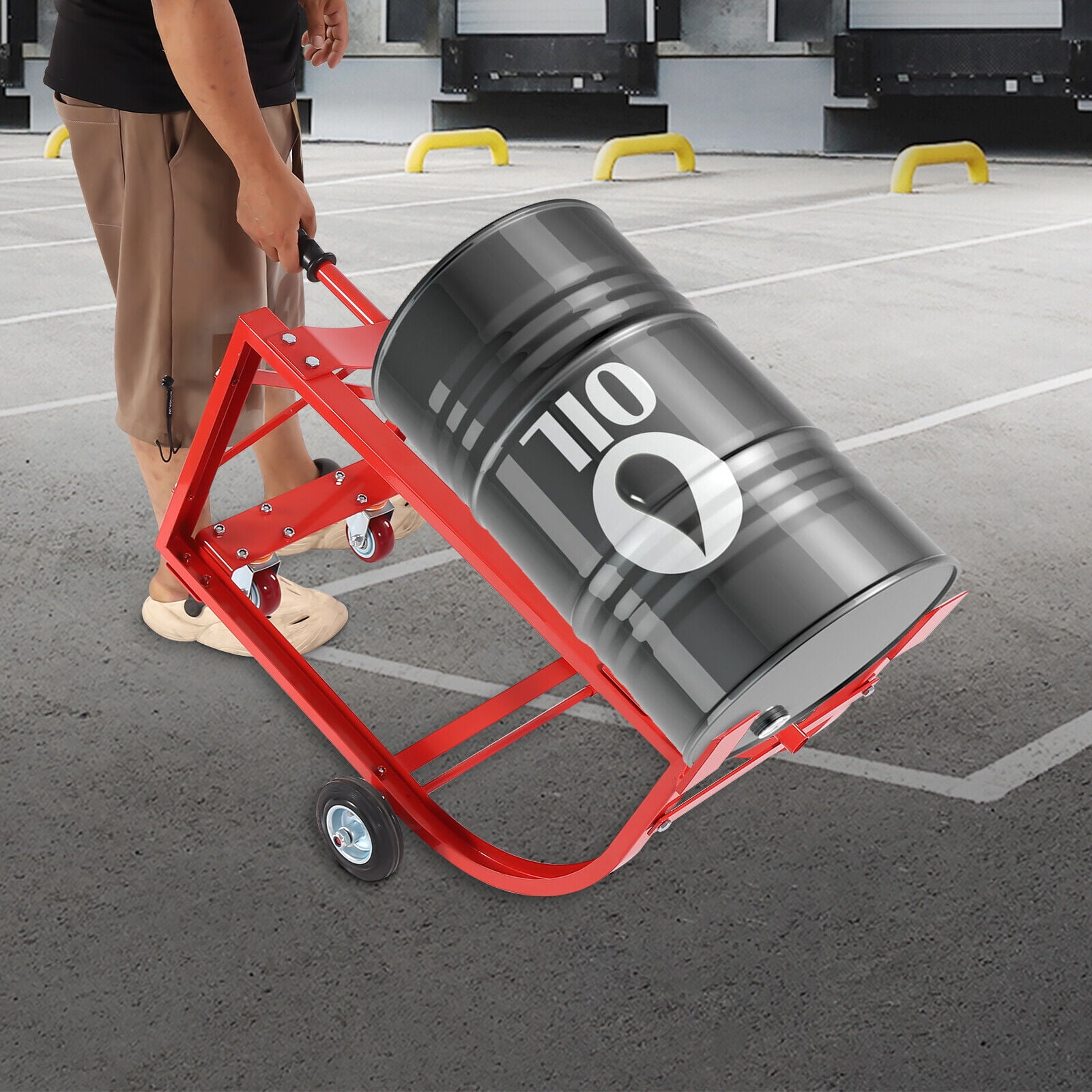 Drum Cradle with Wheels, 55Gal Drum Cradle, Movable Drum Cradle, Drum ...