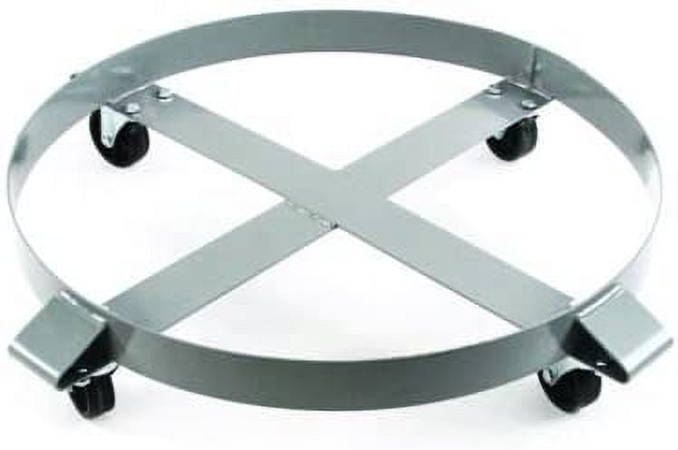 Drum Dolly 1000 lb 55 Gal w Swivel Casters Heavy Duty Steel Frame Non ...