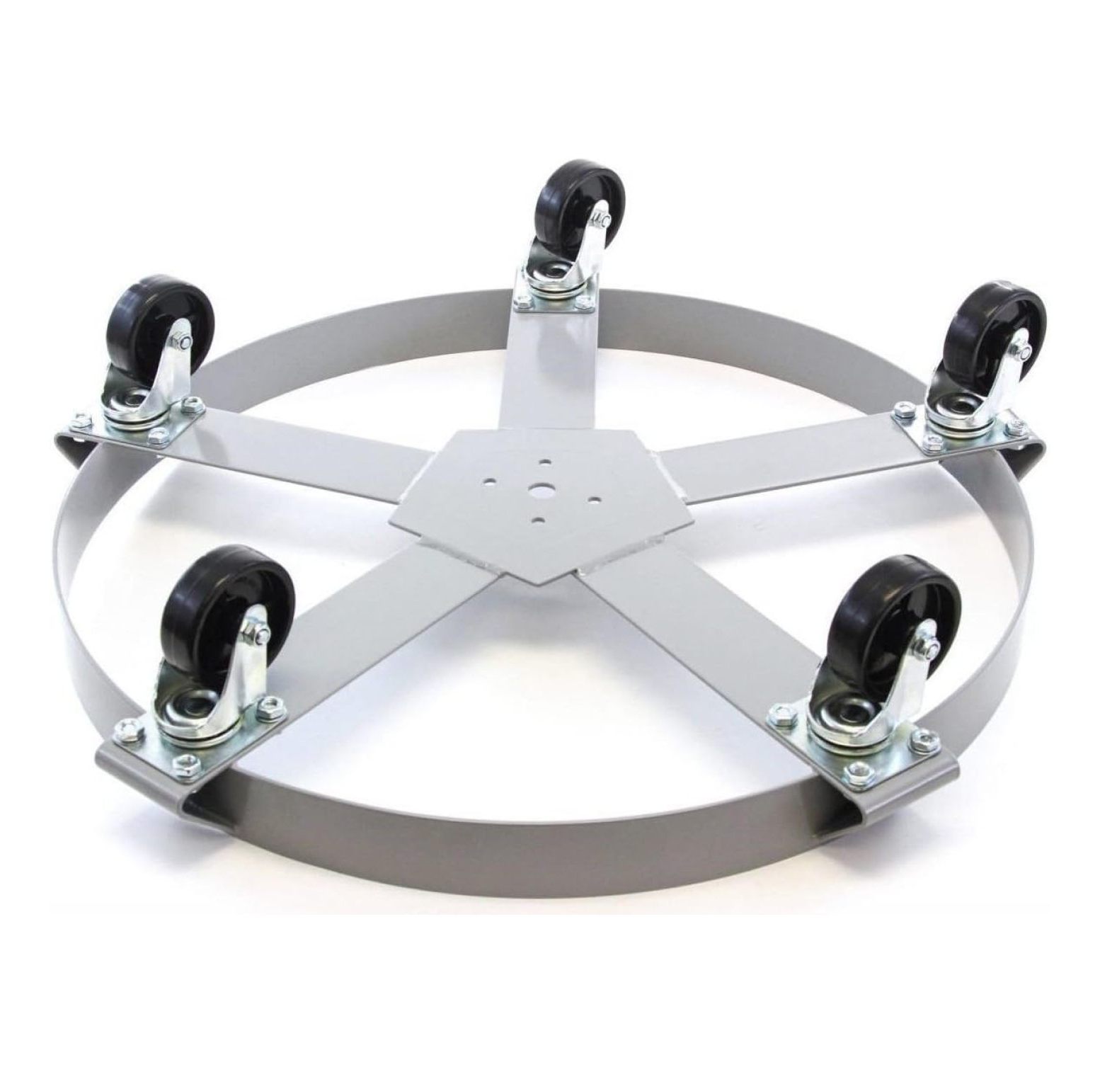 Drum Dolly 55 Gal 5 Wheel Swivel Casters Heavy Steel Frame Easy Roll ...