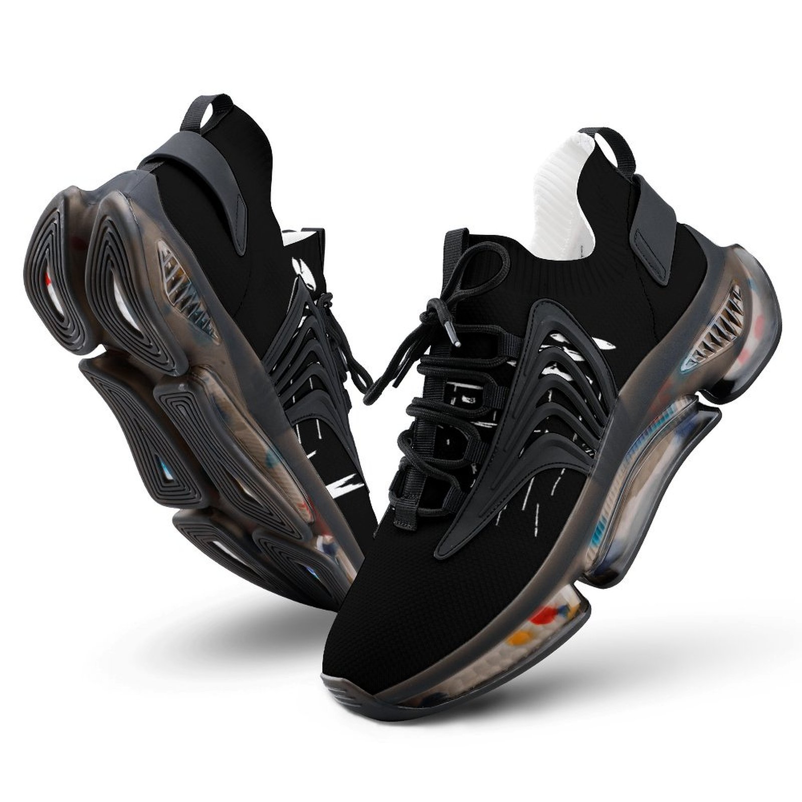 Drum Kit Black And White Walking Shoes for Men Woman Lightweight Tennis ...