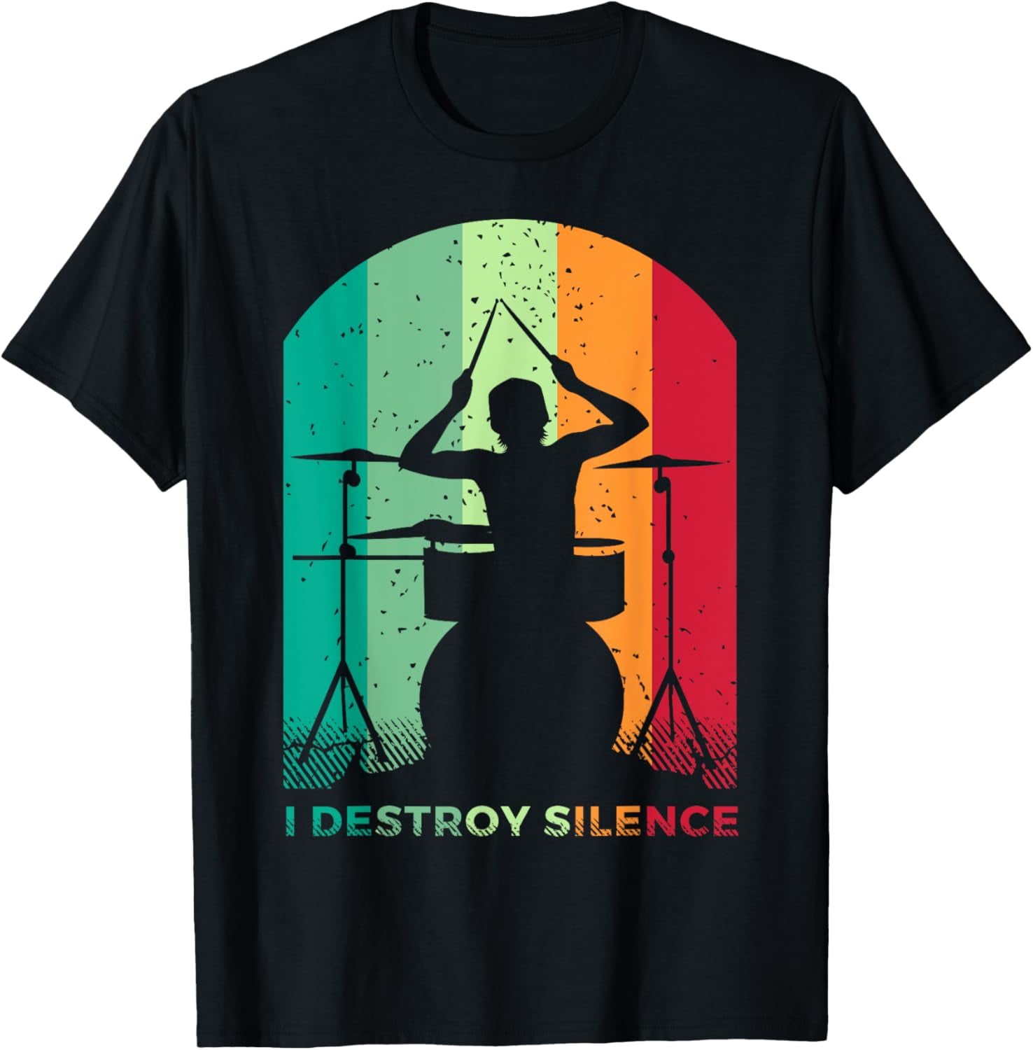 Drum Kit Tshirt for a Drummer with Percussion Instruments T-Shirt ...