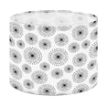 Drum Lamp Shade Black White Radial Line Abstract Circular Motif ...