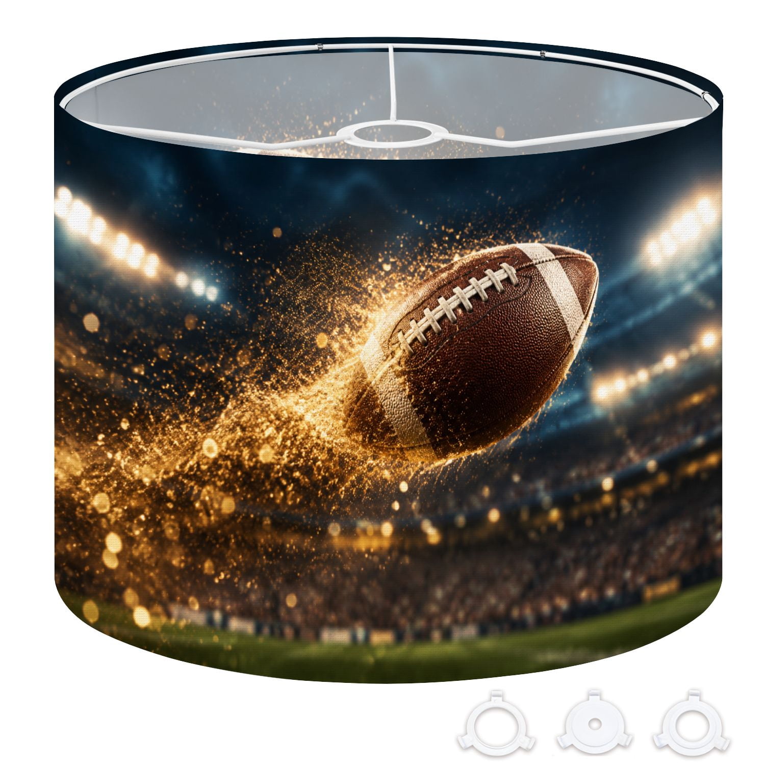 Drum Lamp Shade Dynamic Football Motion Sparks Stadium 13