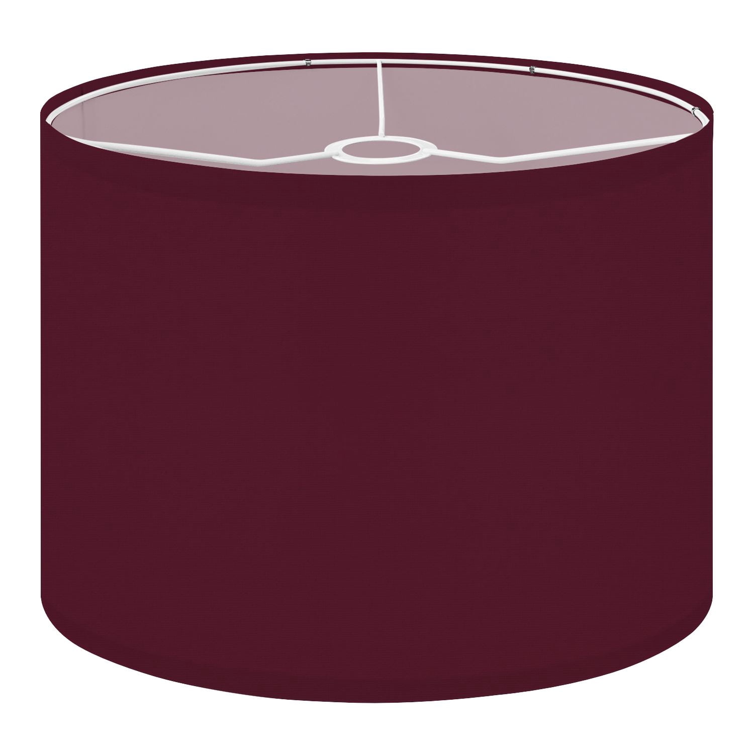 Drum Lamp Shades 13"x13"x10" Textured Maroon Subtle Lampshades Easy ...