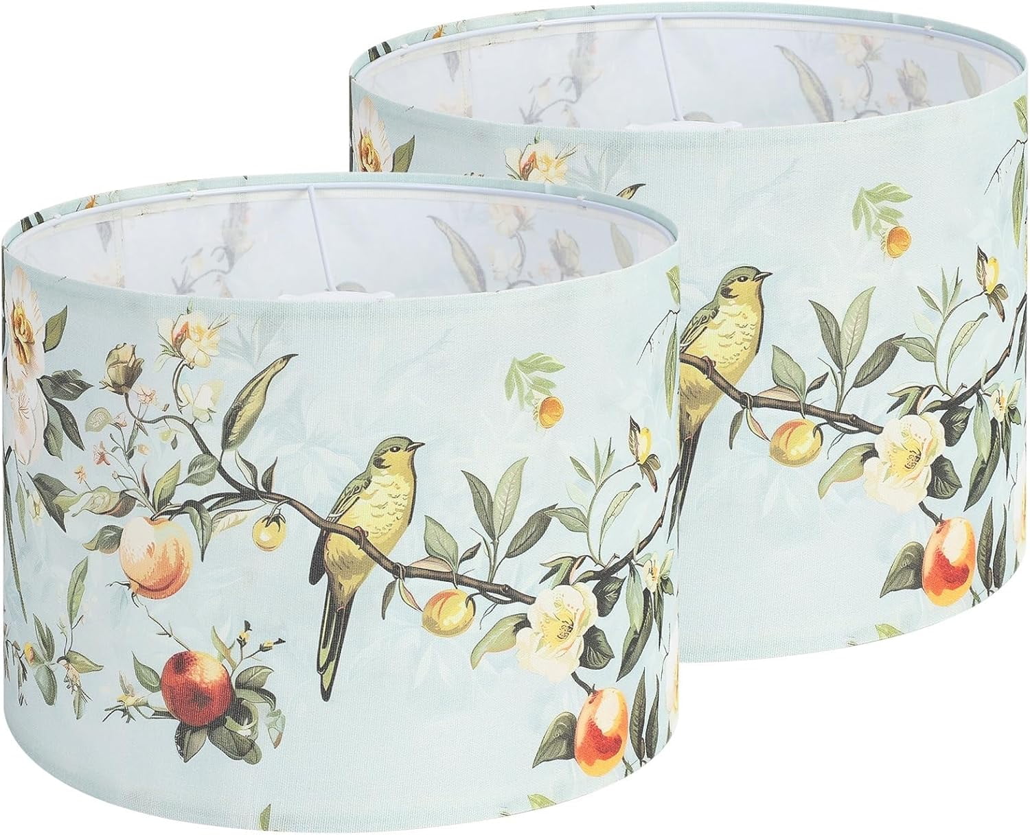Drum Lamp Shades for Table Lamps, 13x13x10in Fabric Lamp Shade ...