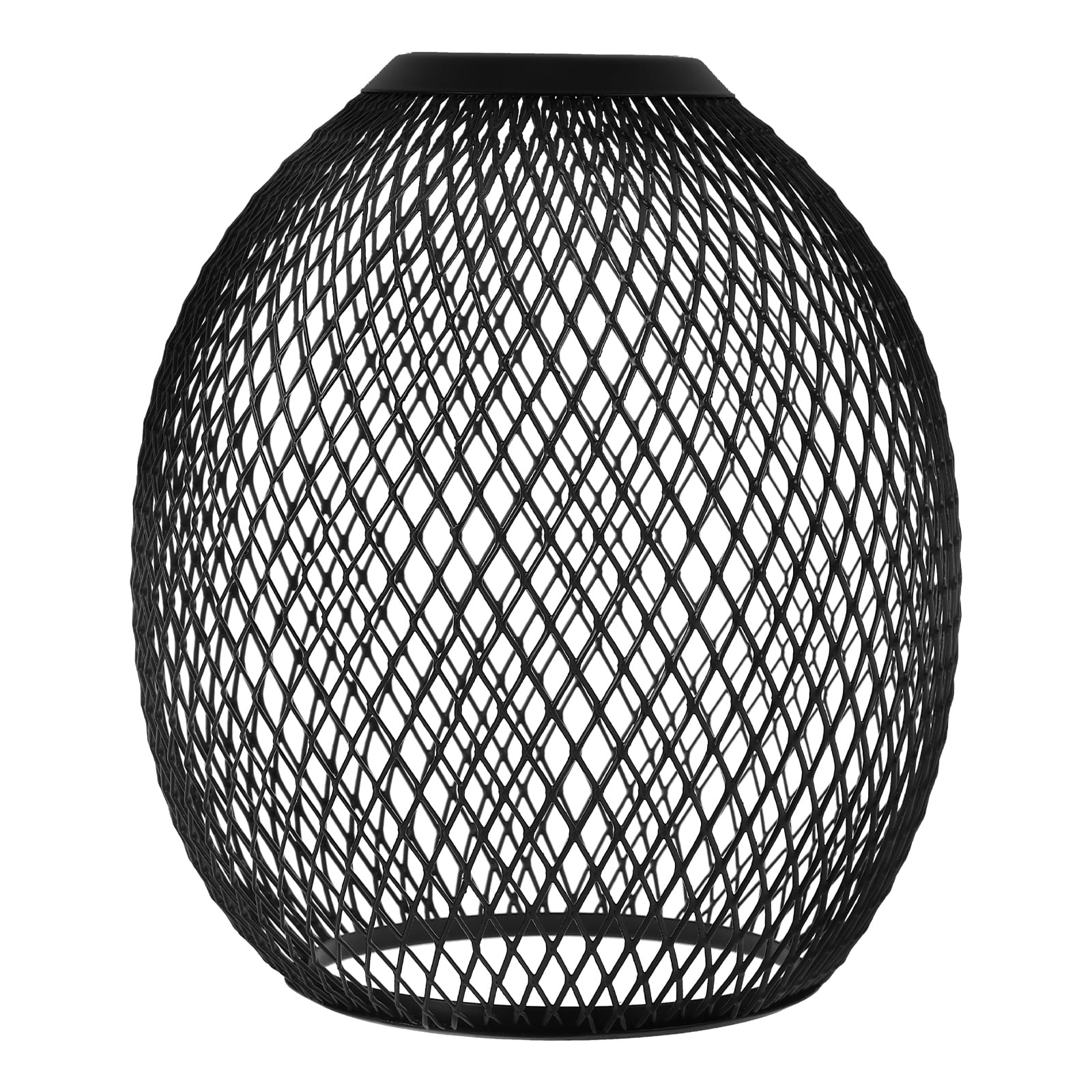 Homoyoyo Black Metal Drum Lampshade Elegant Iron Home Lighting Fixture ...