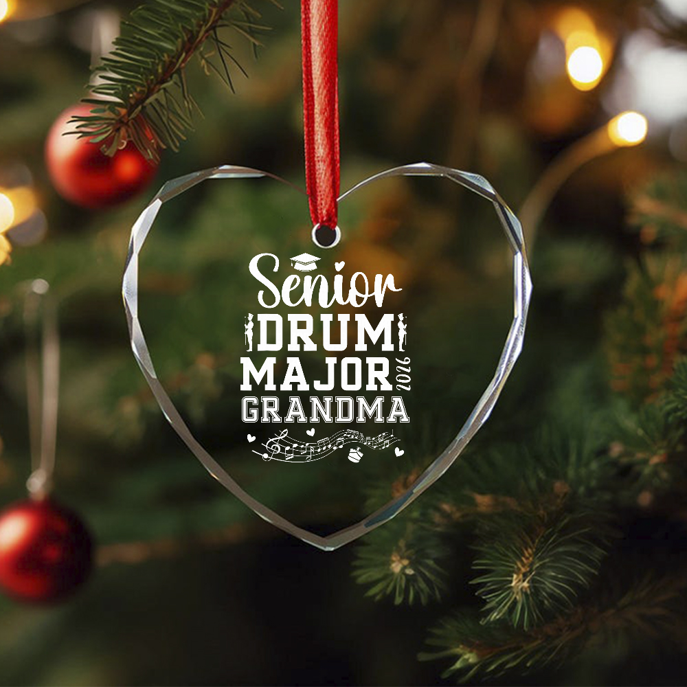 Drum Major Senior Grandma 2026 Senior Marching Band Grandma 1 Ornament ...