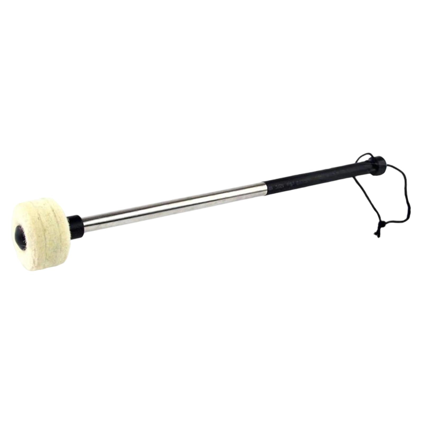 Drum Mallet Percussion Stick Wool Felt Head Stainless Steel for Adult ...